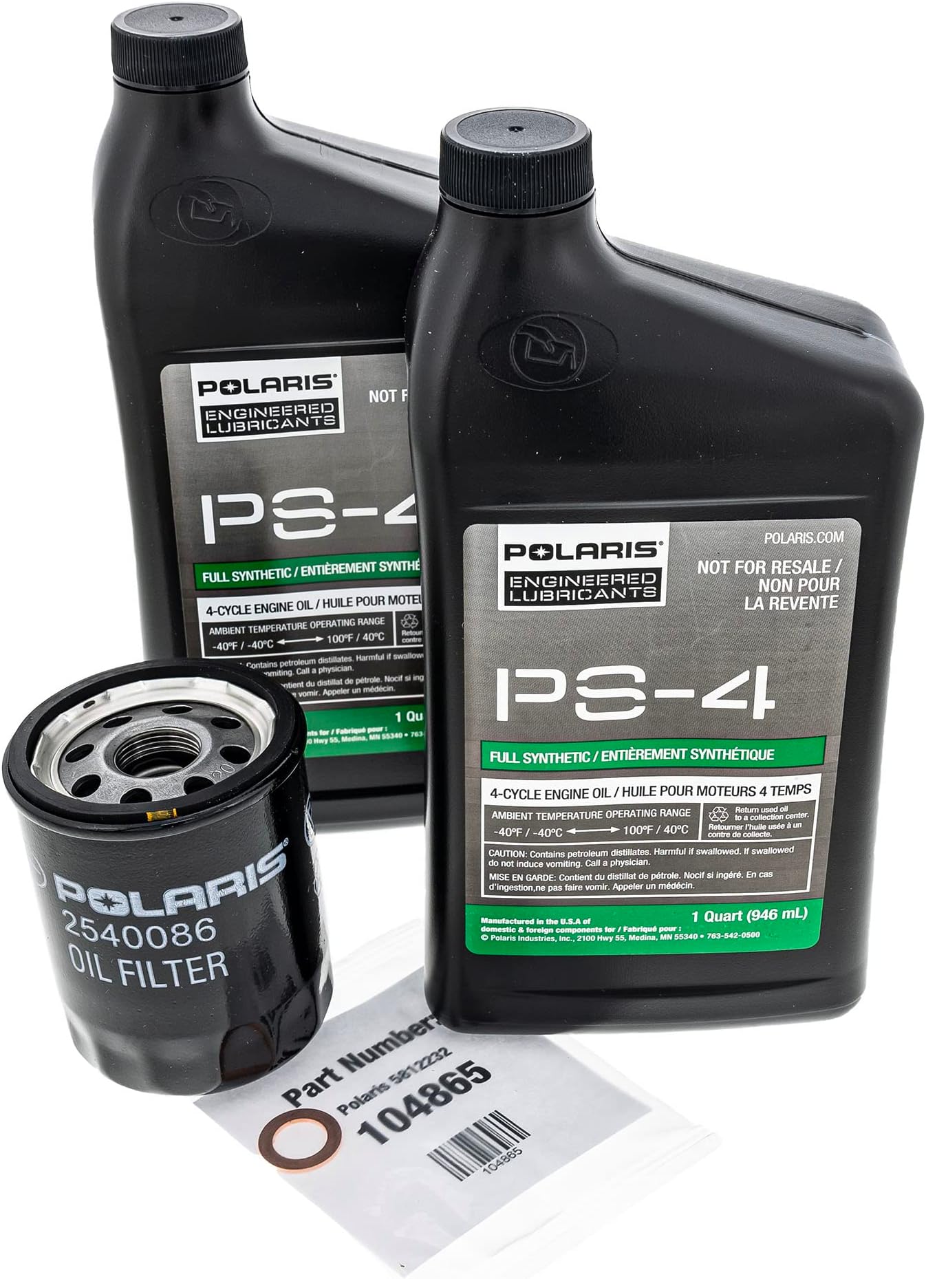 Amazon.com: Polaris PS4 Oil Change Kit for Specific RANGER, RZR ...