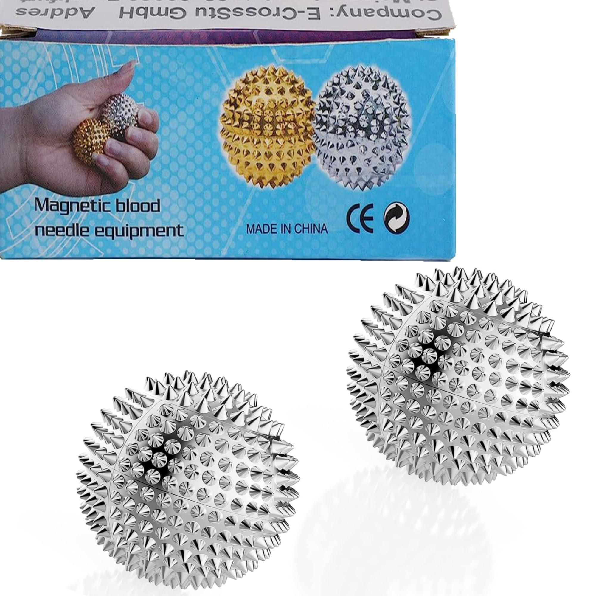 Amazon.com: GRUNIL Magnetic Balls, Hand Massage Ball, Spiky Massage ...