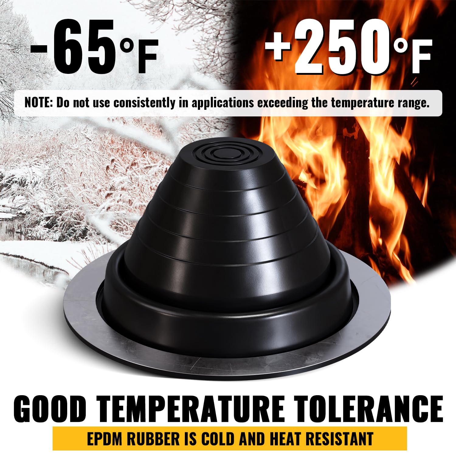 Roof Shingles Yaocom EPDM Metal Roof Pipe Flashing Pipe Flashing Boot ...