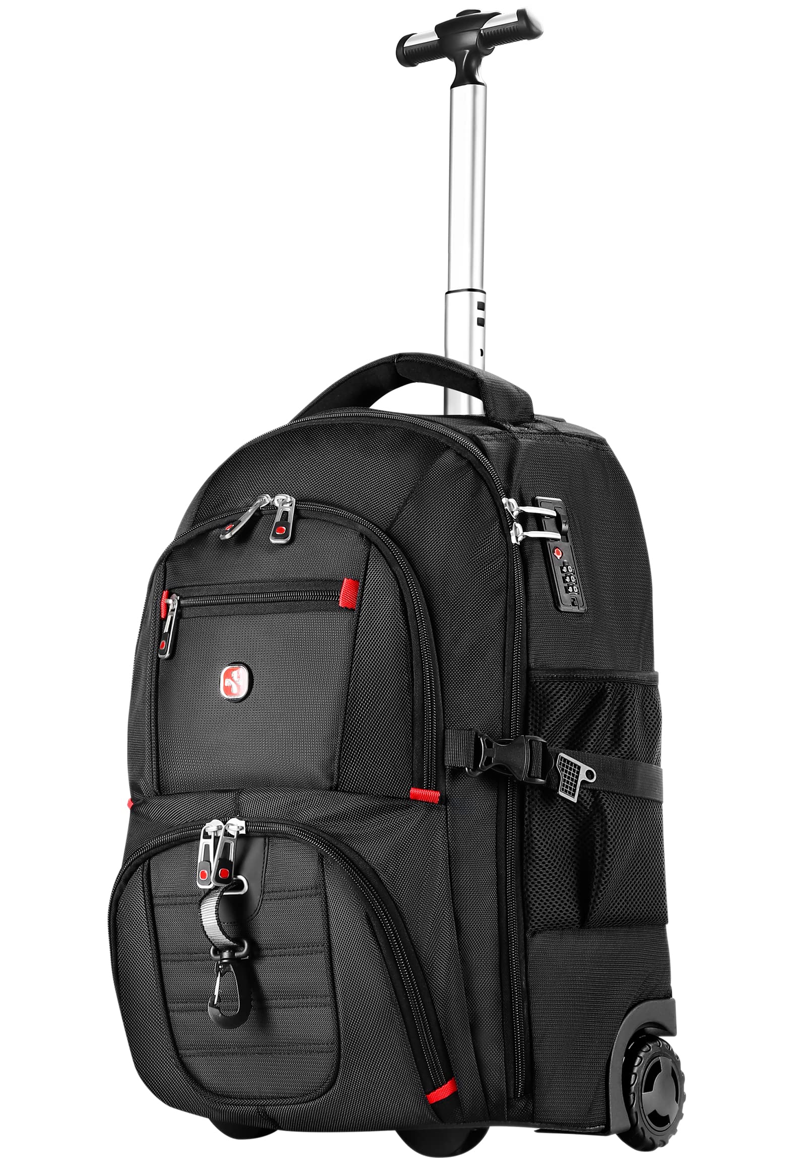 Amazon.com | Extra Large Rolling Backpack with Wheels - Water-Resistant ...