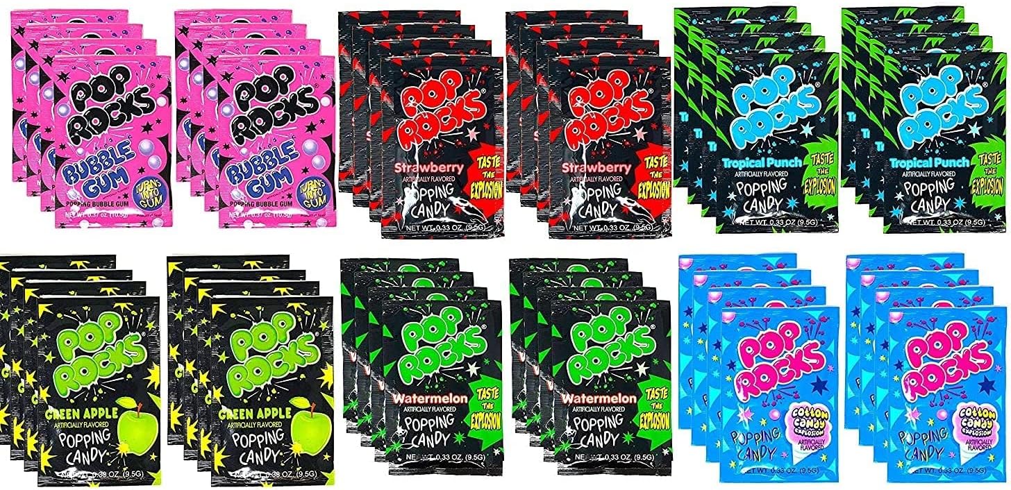 Amazon.com : POP ROCKS Popping Candy, Grape, 0.33 oz, 24 Count : Candy ...