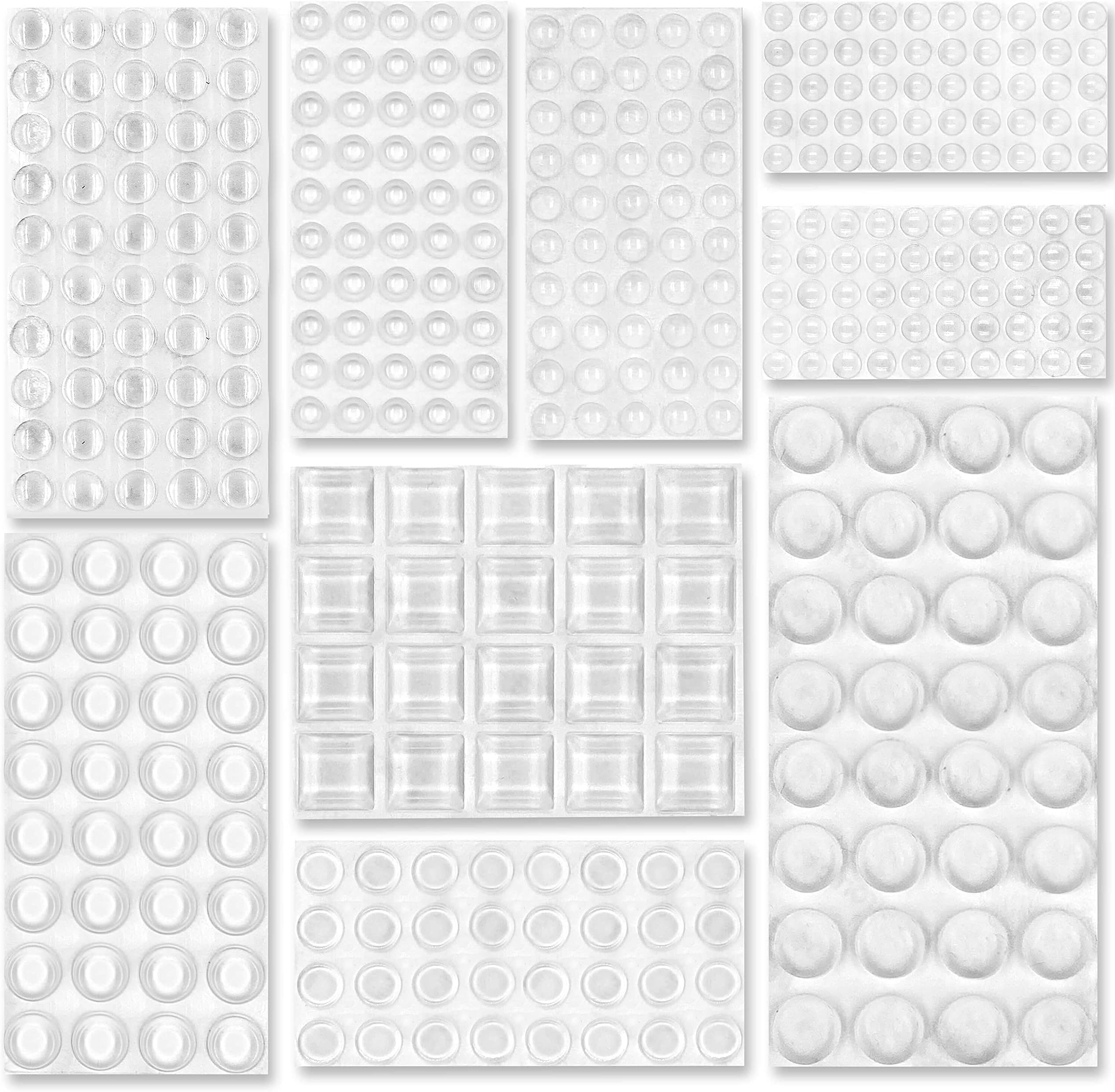 Outus Clear Rubber Feet Transparent Adhesive Bumper Pads, Round ...