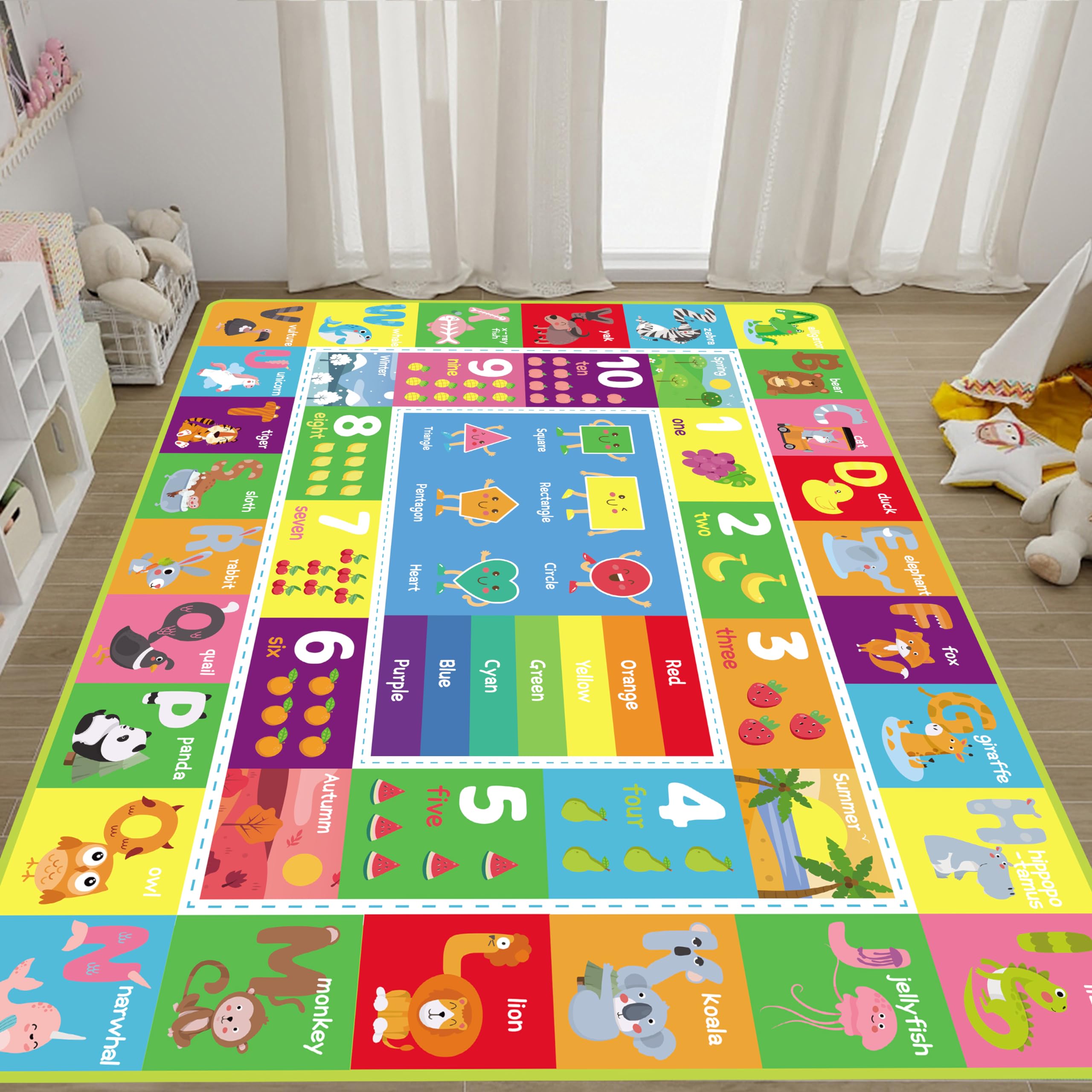 Amazon.com: JOUUOUME Kids Rug Play Mat, Fun Kids Baby Playmat for ...