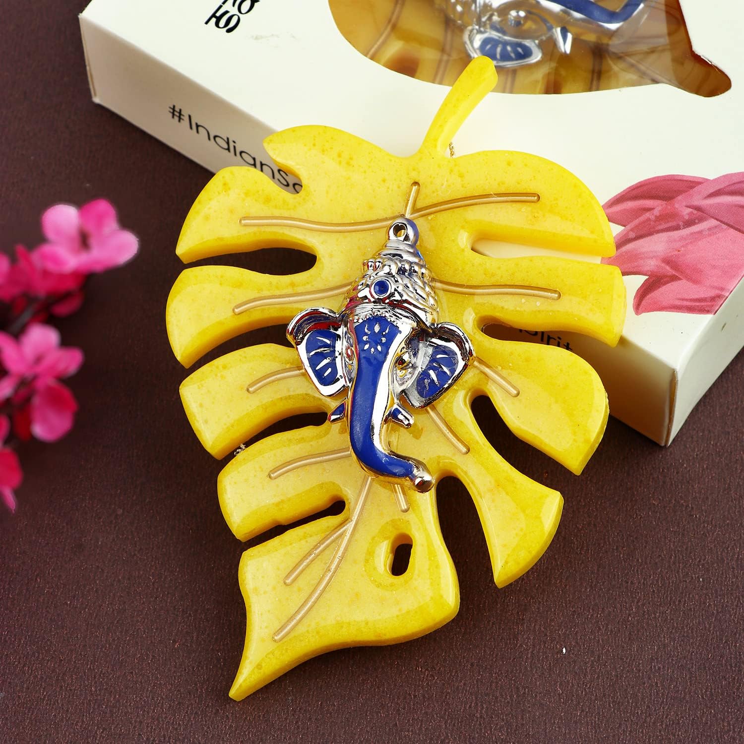 Amazon.com: SATVIK 1Pc Resin Pan Patta Ganesh Decorative Wall Hanging ...