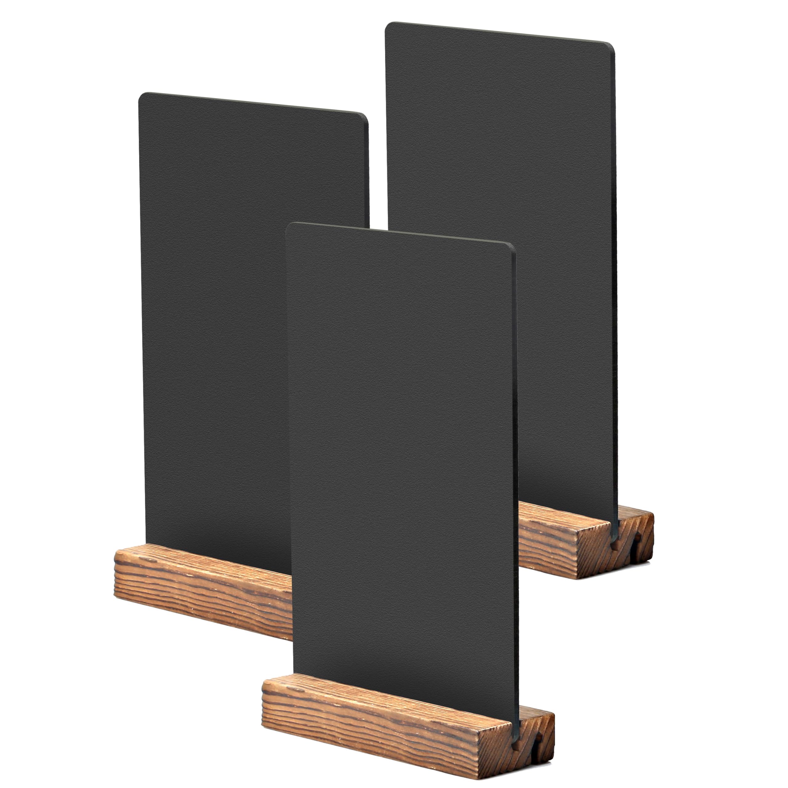 Amazon.com : JDEA Desk Chalkboard Wood Sign Chalkboards Double-Sided ...