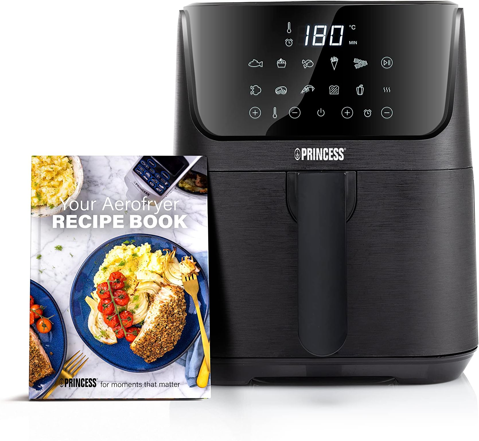 Princess airfryer 3.5 L - 70% less energy consumption - 11 programmes ...