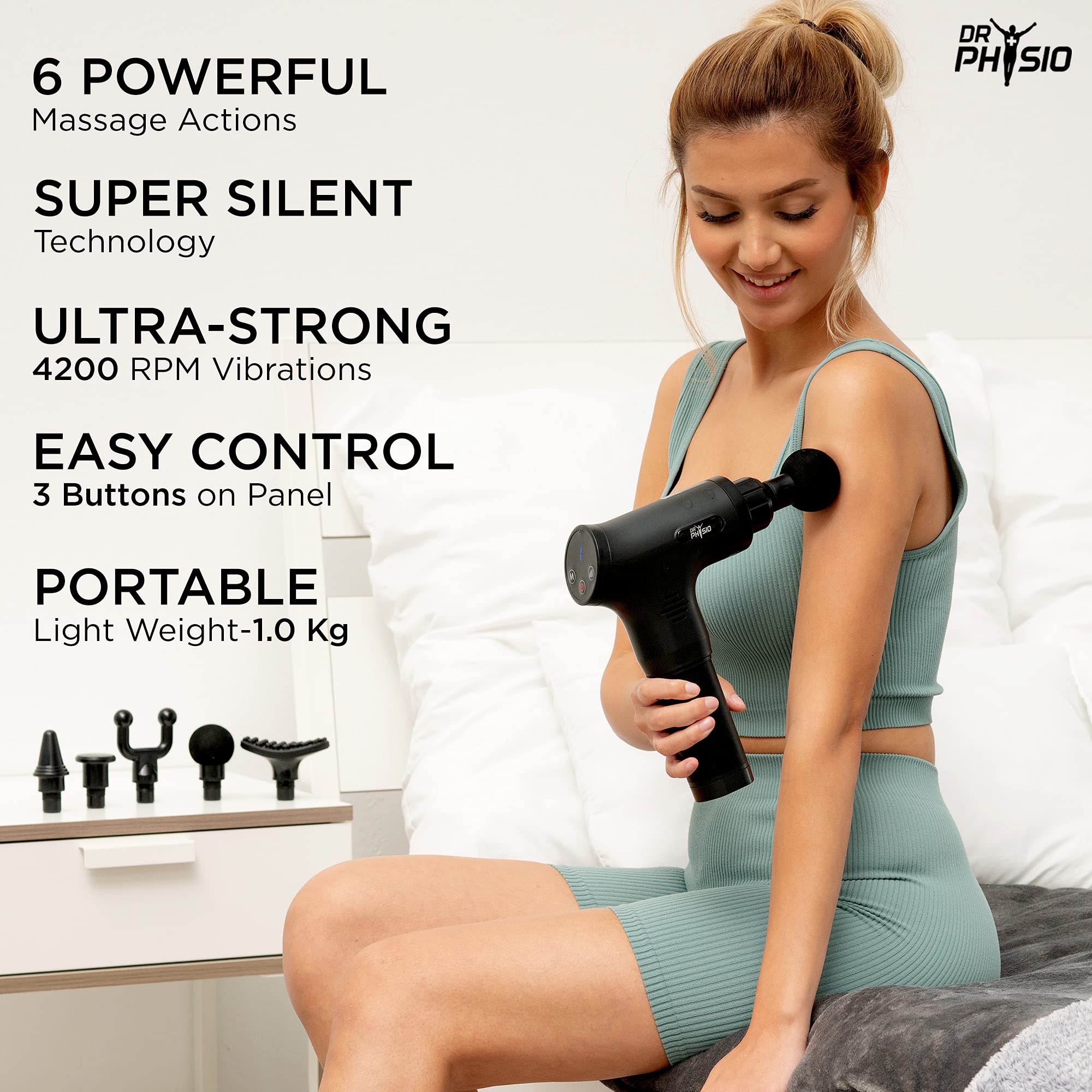 Dr Physio Supervolt Go Cordless Rechargeable Portable Deep Tissue Full ...