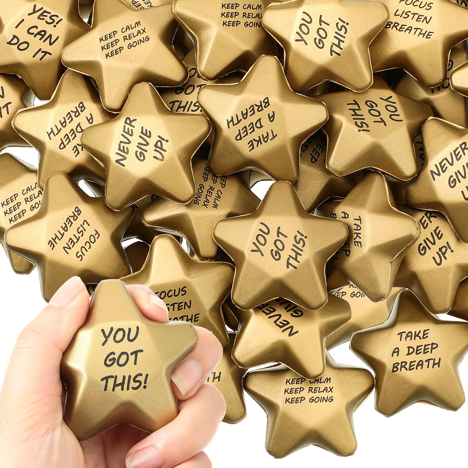 Snapklik.com : 36 Pieces Star Stress Balls Star Mini Foam Ball Stress ...