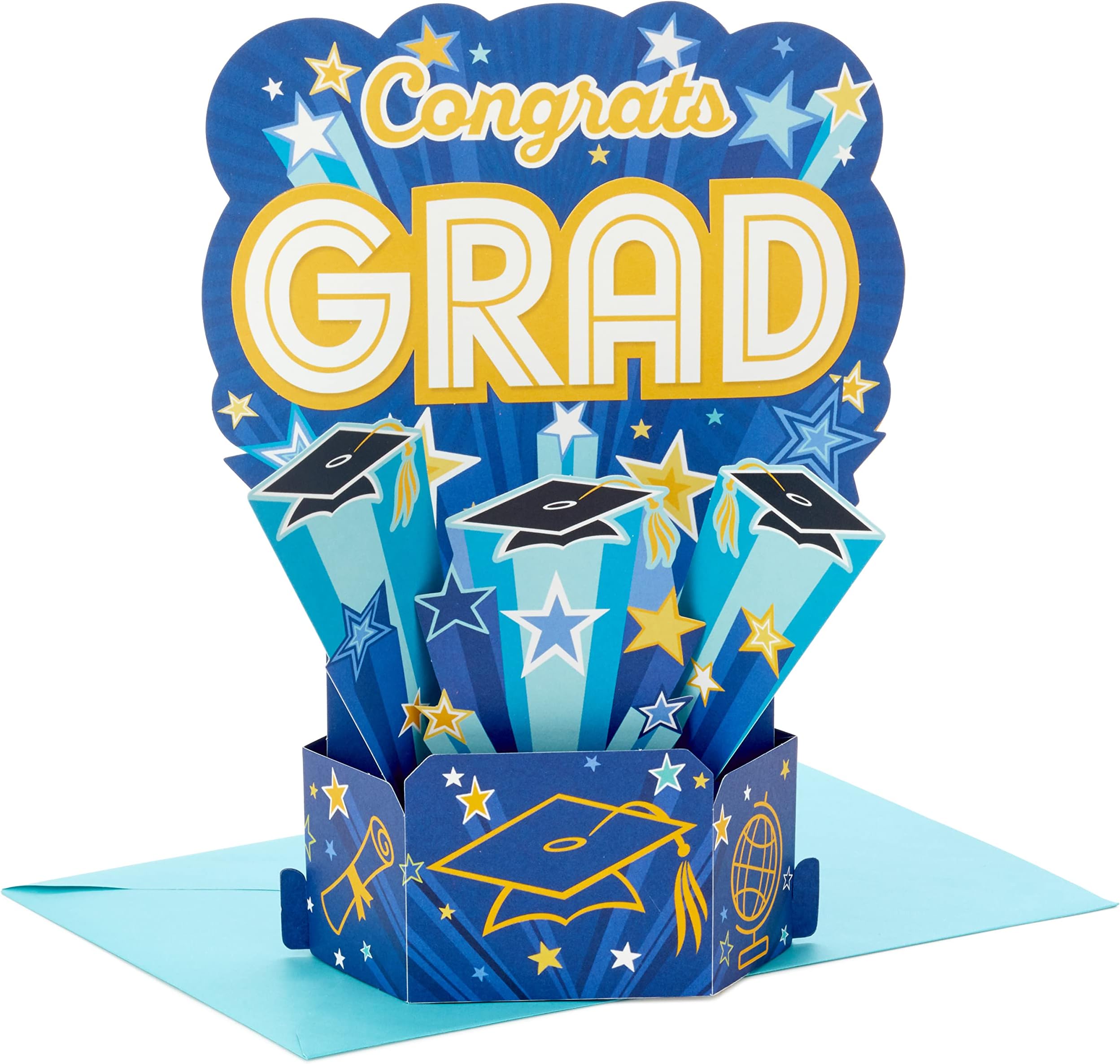 Amazon.com : Hallmark Paper Wonder Pop Up Graduation Cards, Congrats ...