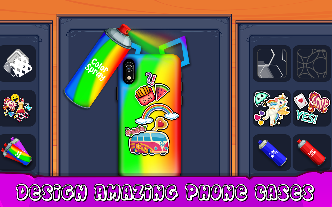 Mobile Phone Case Design: Spray Paint Games - App on Amazon Appstore