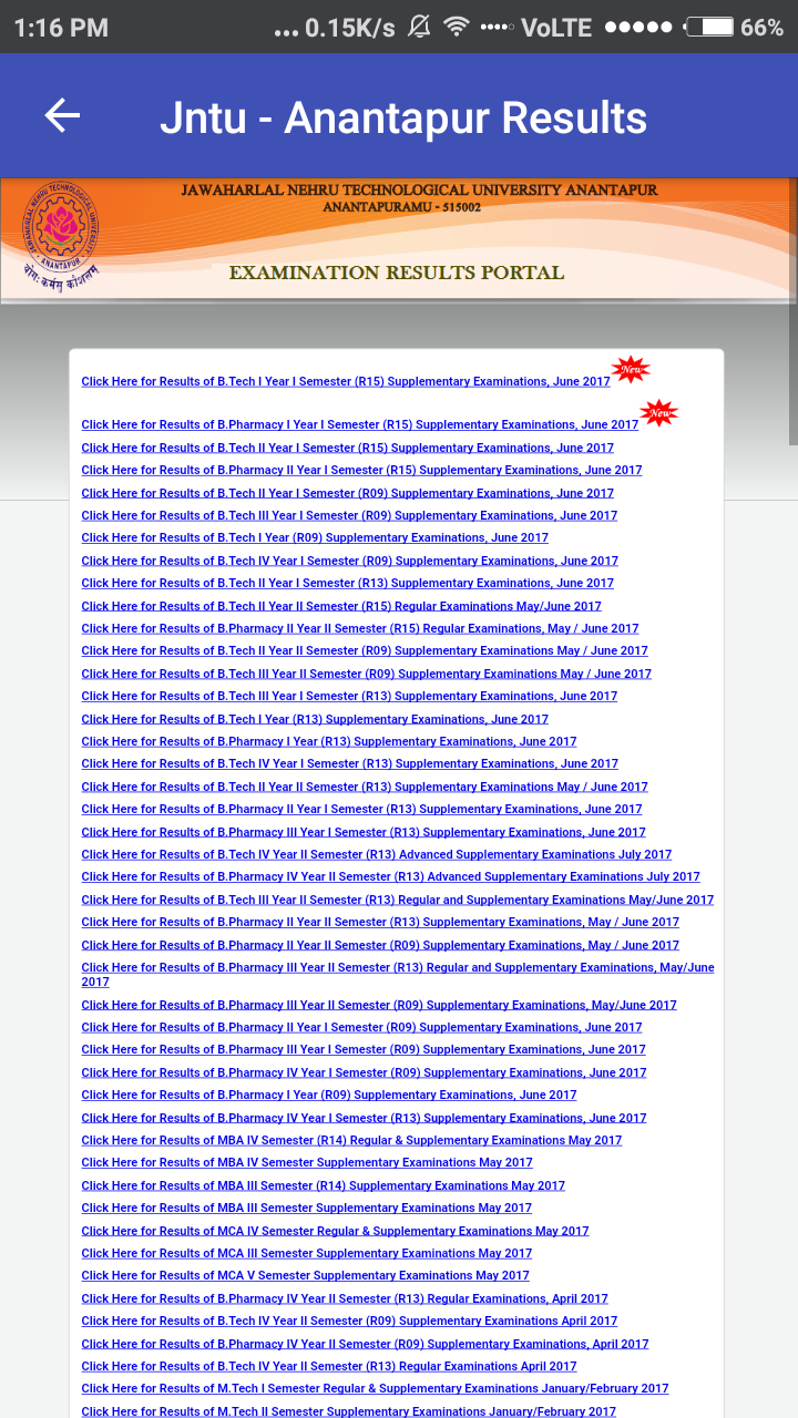 JNTU RESULTS - App on Amazon Appstore