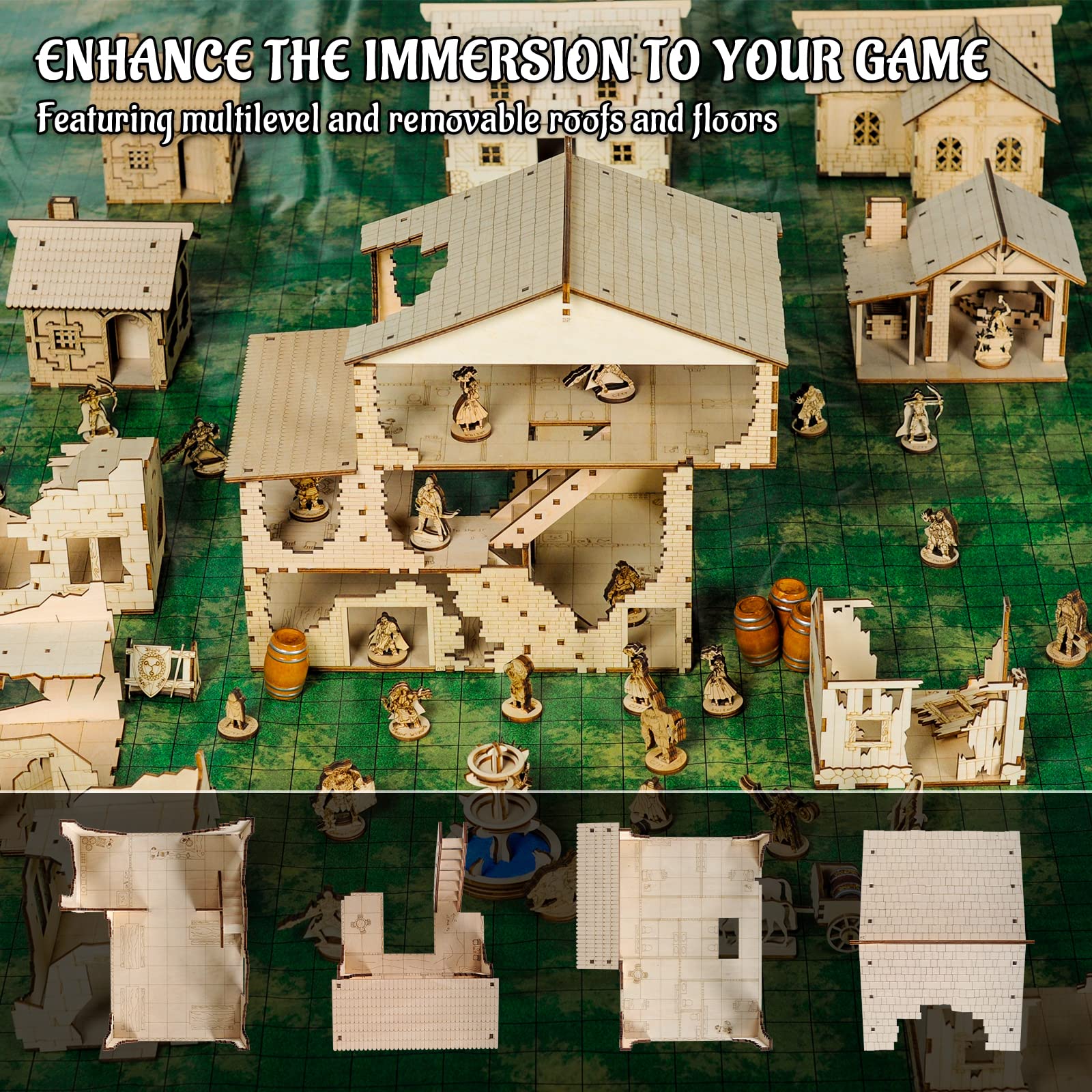 Snapklik.com : DND Tavern Terrain Wood Laser Cut 3D Fantasy Inn ...