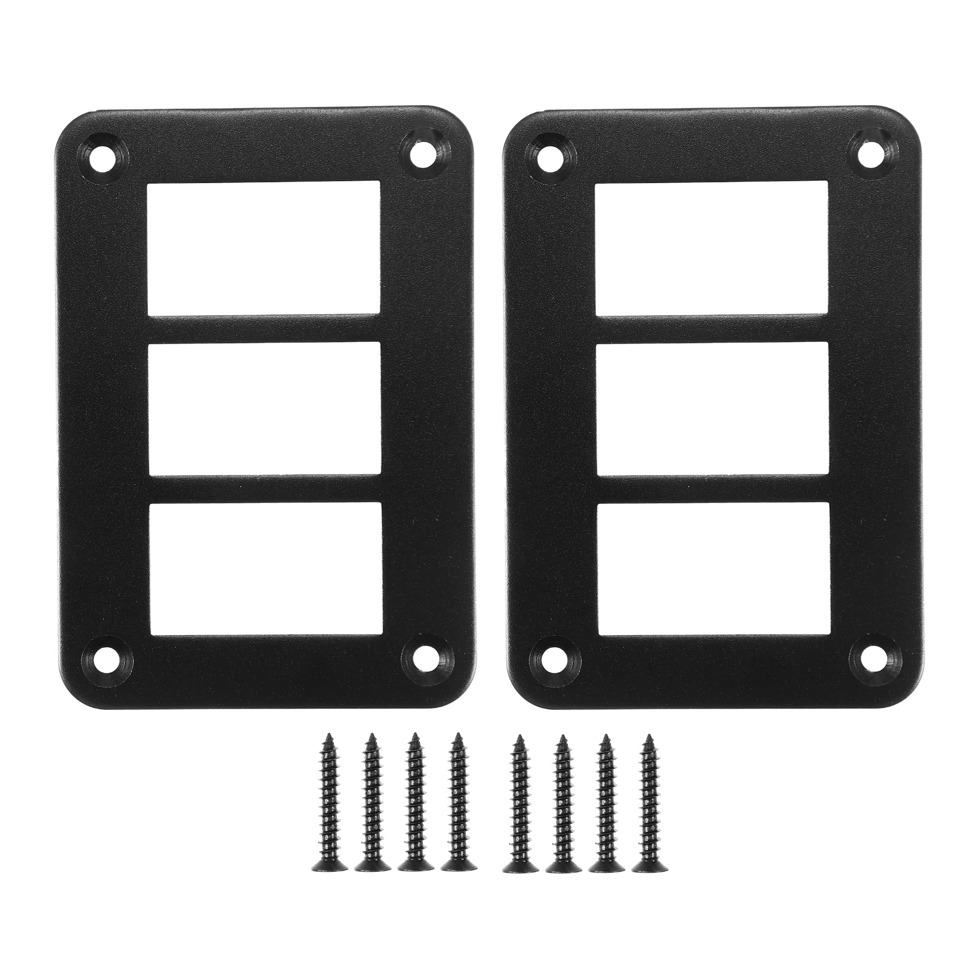 Amazon.com: X AUTOHAUX 3 Way Rocker Switch Panel Housing Holder Black ...