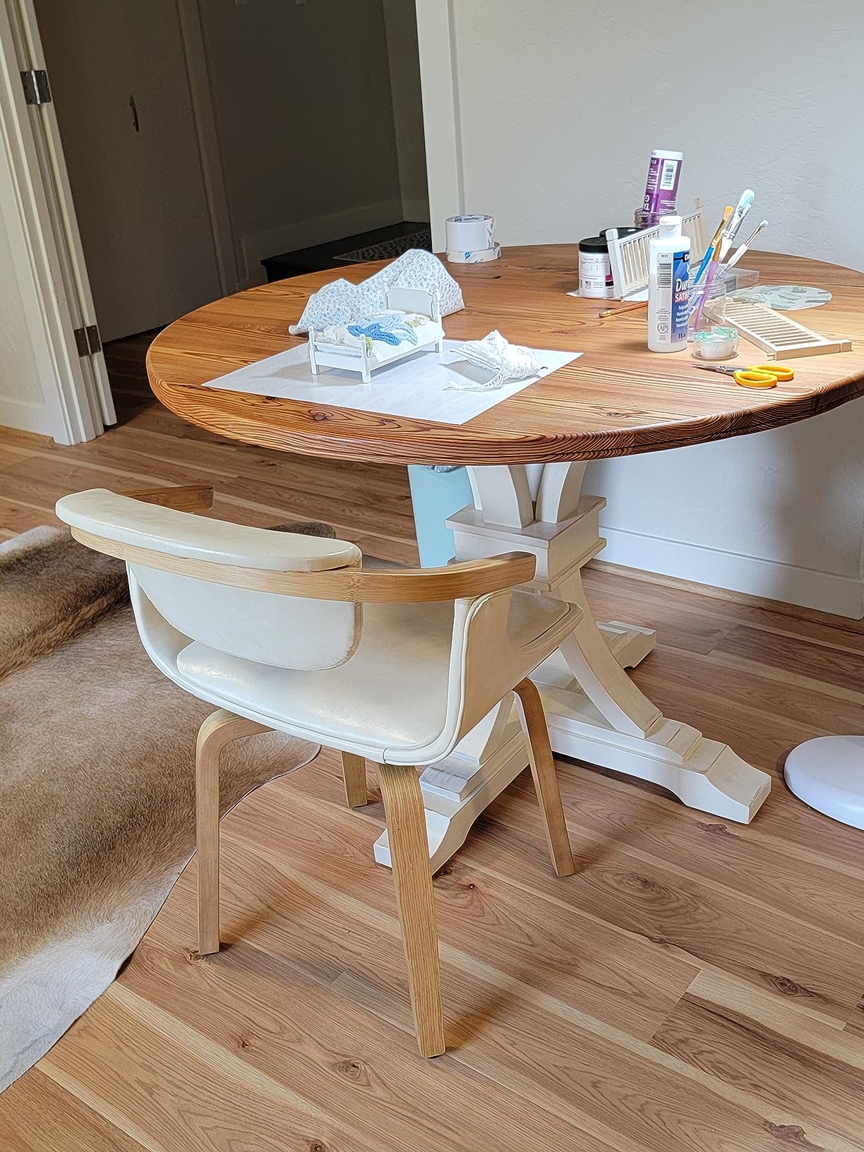 $25/mo - Finance Art Leon Desk Chair No Wheels, Mid Century Modern ...