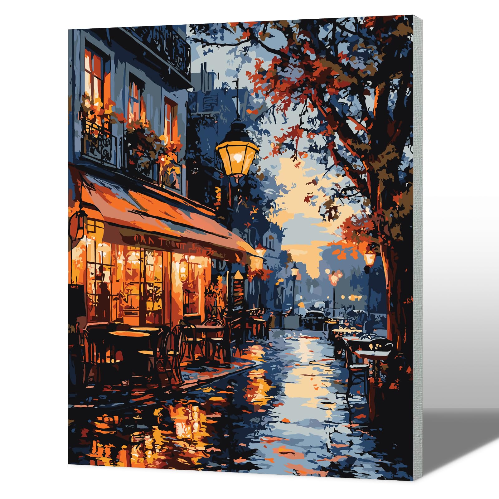 MAXBYE Night View Paint by Numbers Adult Kit with Frame, Paint by ...