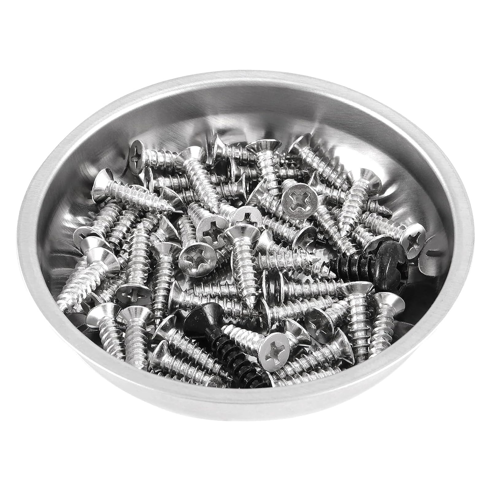 Snapklik.com : 9 Packs 3/4/6 Inches Magnetic Tray Set, Stainless Steel ...