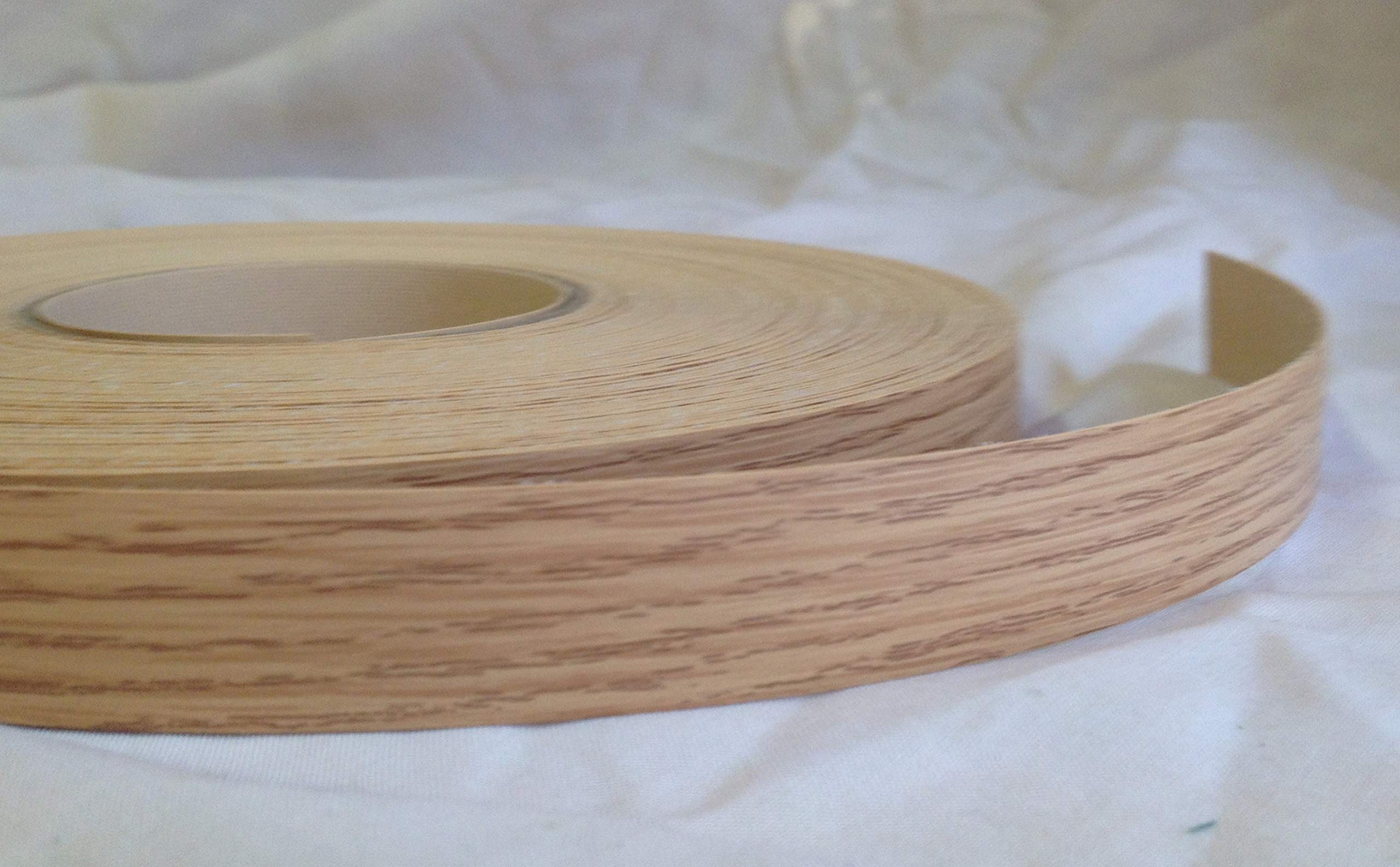 Pre Glued Iron on Melamine Classic Oak Edging Tape 22mm wide Various ...