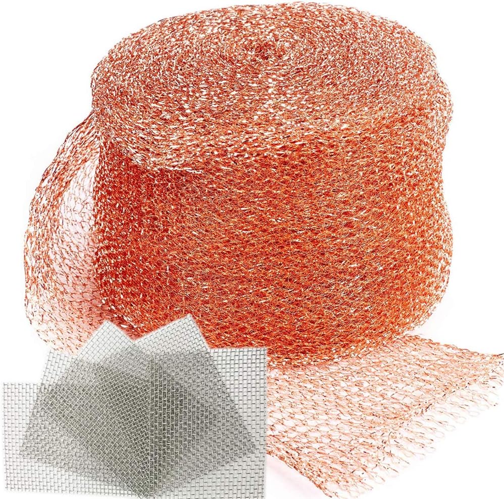Amazon.com : Copper mesh 5" X 50 Feet, 100% Copper Roll - with 20 PCS ...