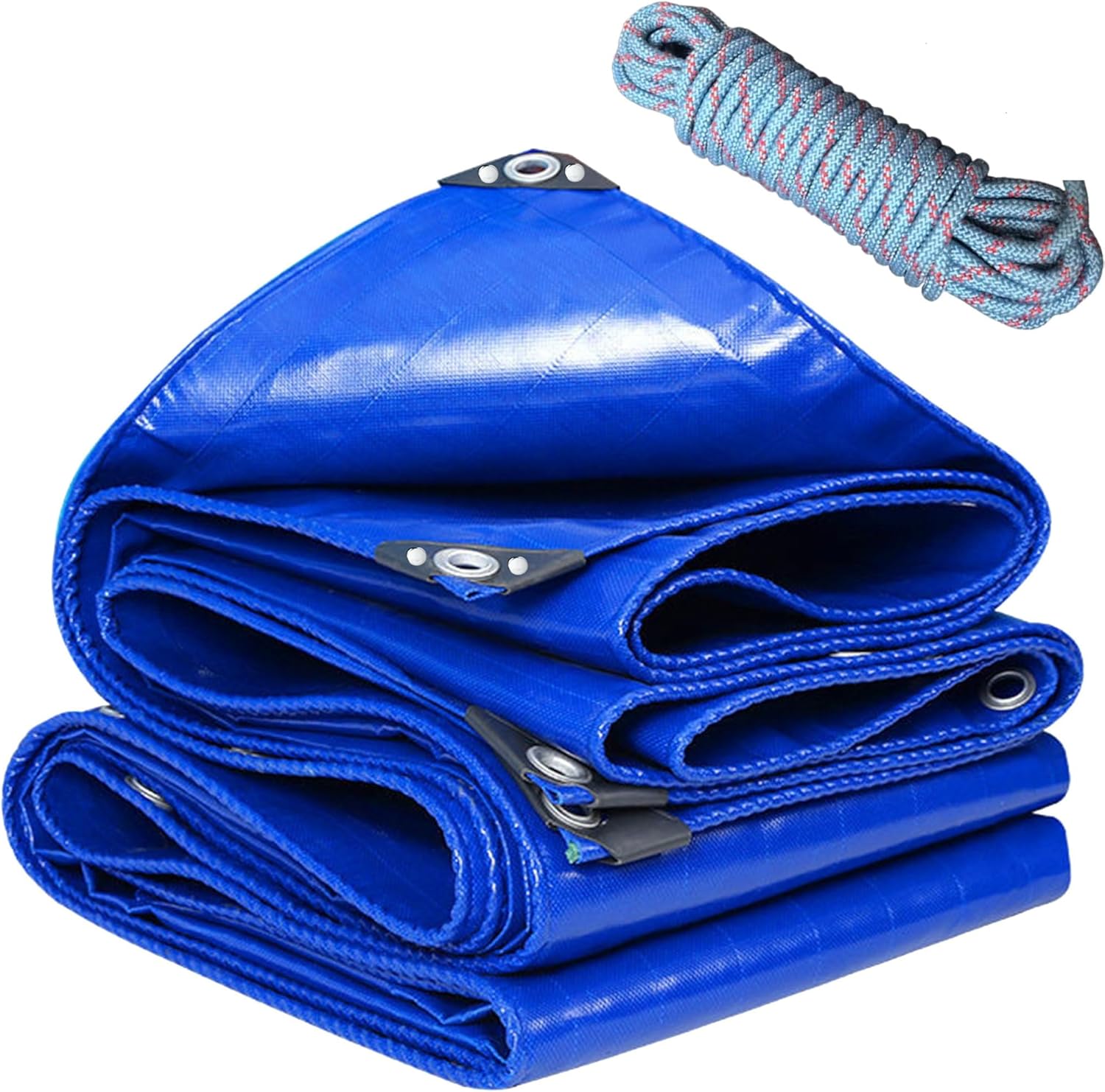 YANFEILI Fire Retardant Canvas Tarp with Grommets,0.5x10.5m 520g/m² ...
