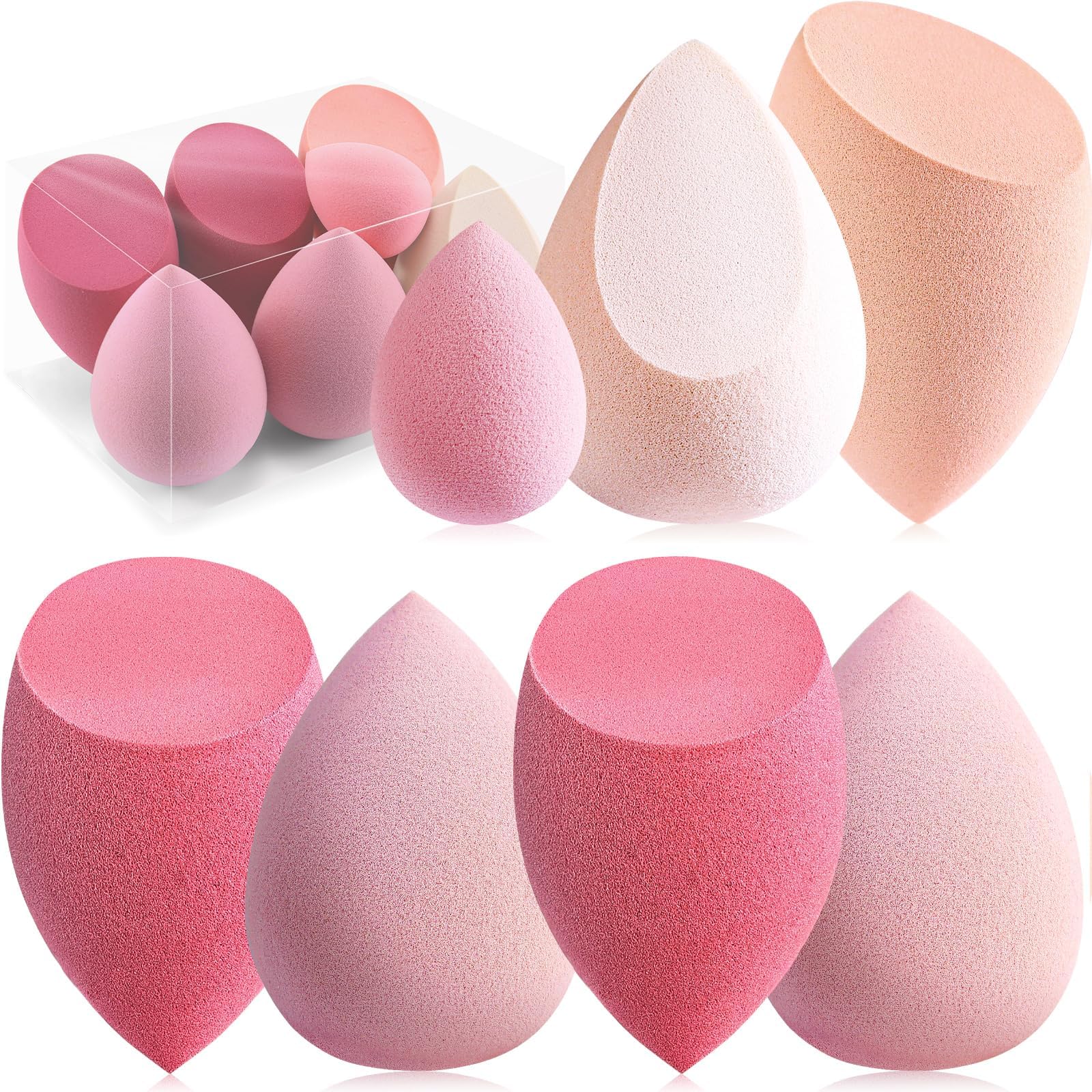 Amazon.com : 8 Pieces Triangle Powder Puff Face Soft Triangle Makeup ...