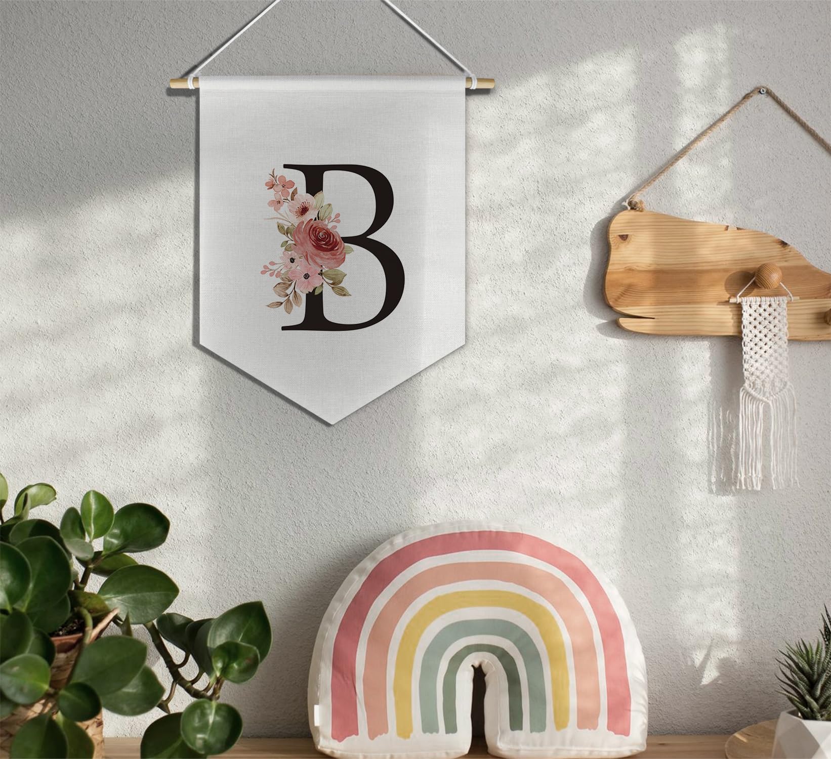 11x15.3 Inch Flax Wall Decor Nursery Kids Room Baby Gift Alphabet ...