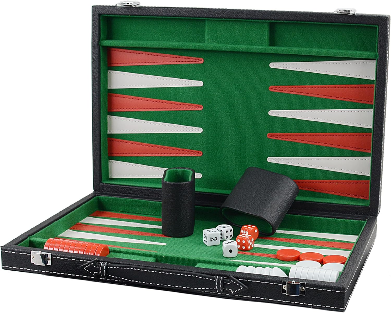 Amazon.com: Vovotuzzi Backgammon Sets for Adults, 15" Backgammon Set Leather Large, Travel ...