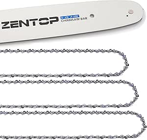 Amazon.com: ZENTOP 12 Inch Chainsaw Bar and Chains, .050'' Gauge 3/8 ...