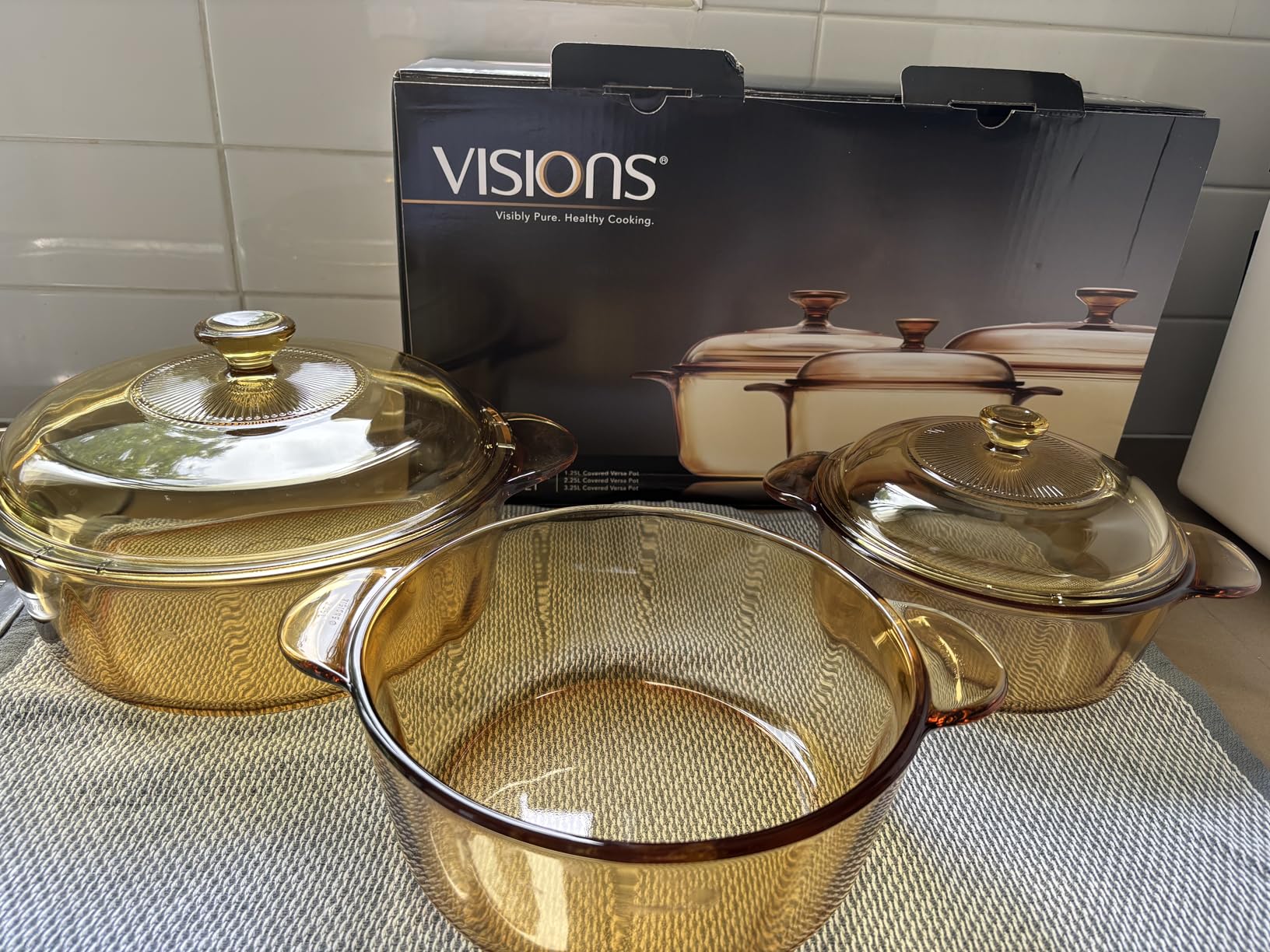 Visions Casserole Set (6 Piece): Casserole Dishes: Amazon.com.au