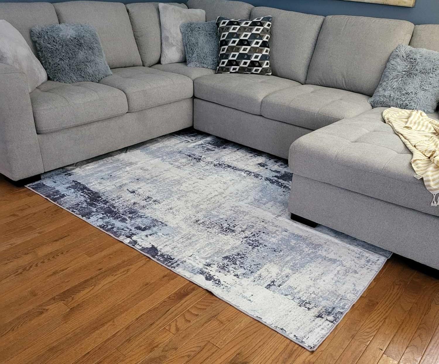 Amazon.com: OIGAE Washable Rug 5x7, Abstract Modern Area Rugs with Non ...