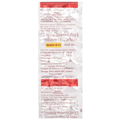 Olmy-D 20 - Strip of 10 Tablets : Amazon.in: Health & Personal Care