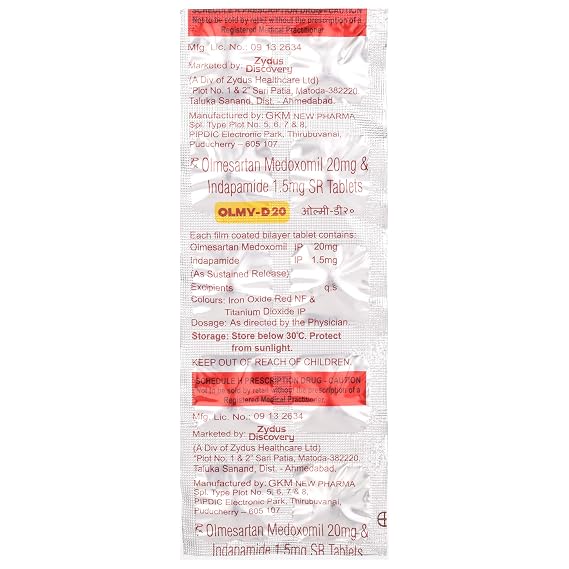 Olmy-D 20 - Strip of 10 Tablets : Amazon.in: Health & Personal Care