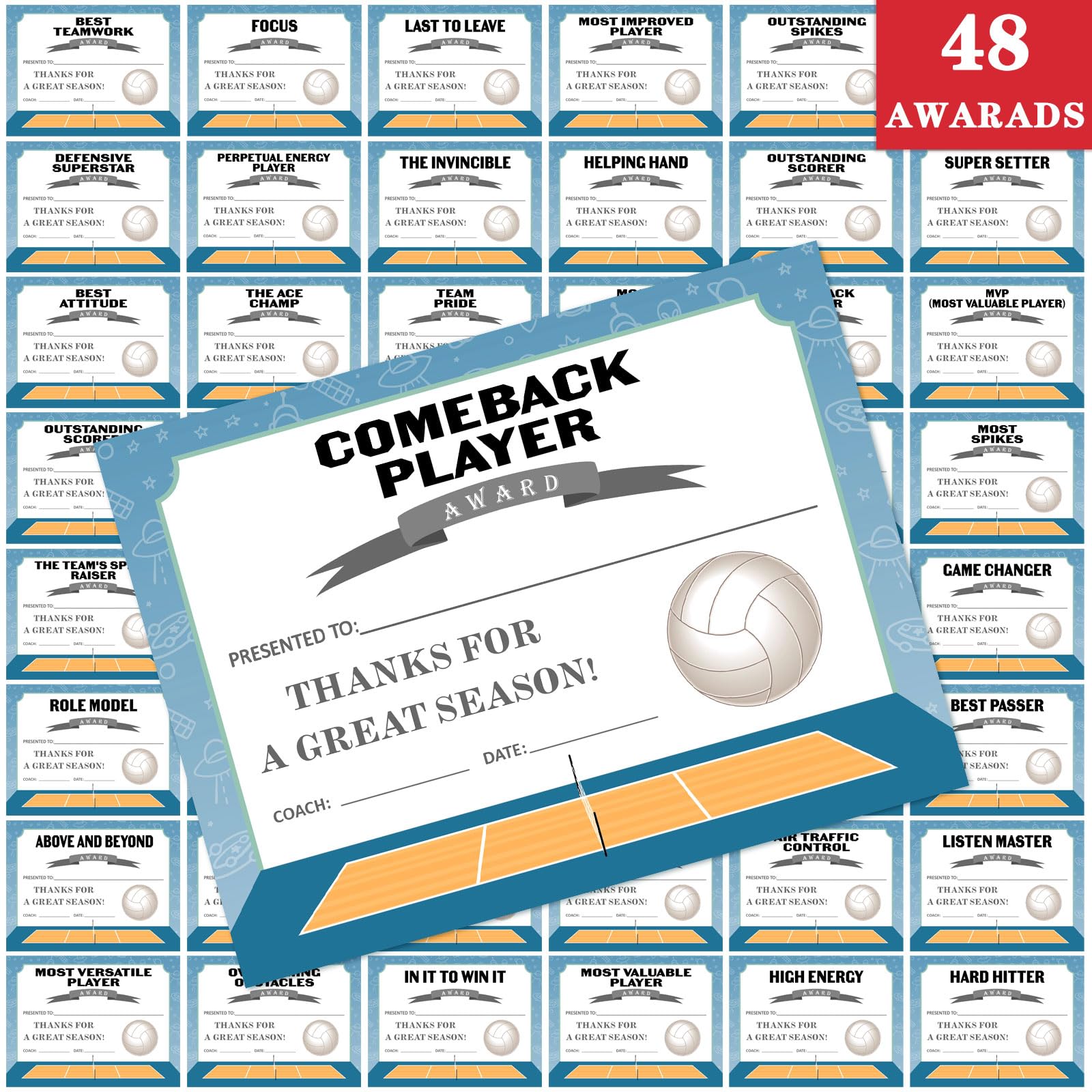 Volleyball Team Awards Ideas