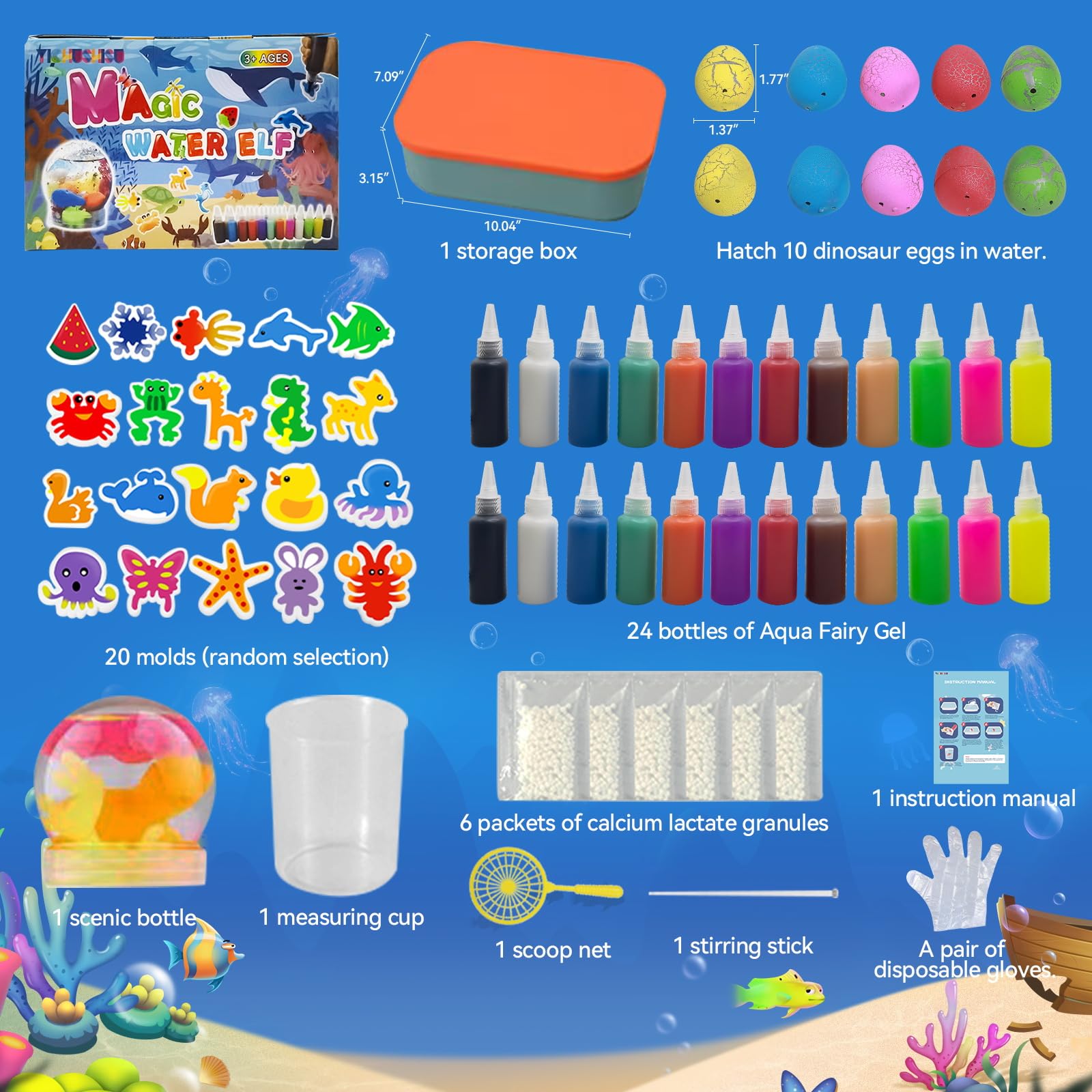 Snapklik.com : Magic Water Elf Toy Kit,Aqua Fairy Water Gel Kit,Waters ...