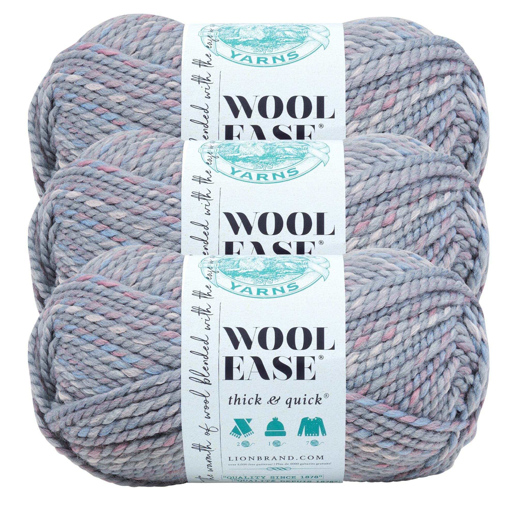 Snapklik.com : Lion Brand Yarn Lion Brand Wool-Ease Thick & Quick Yarn