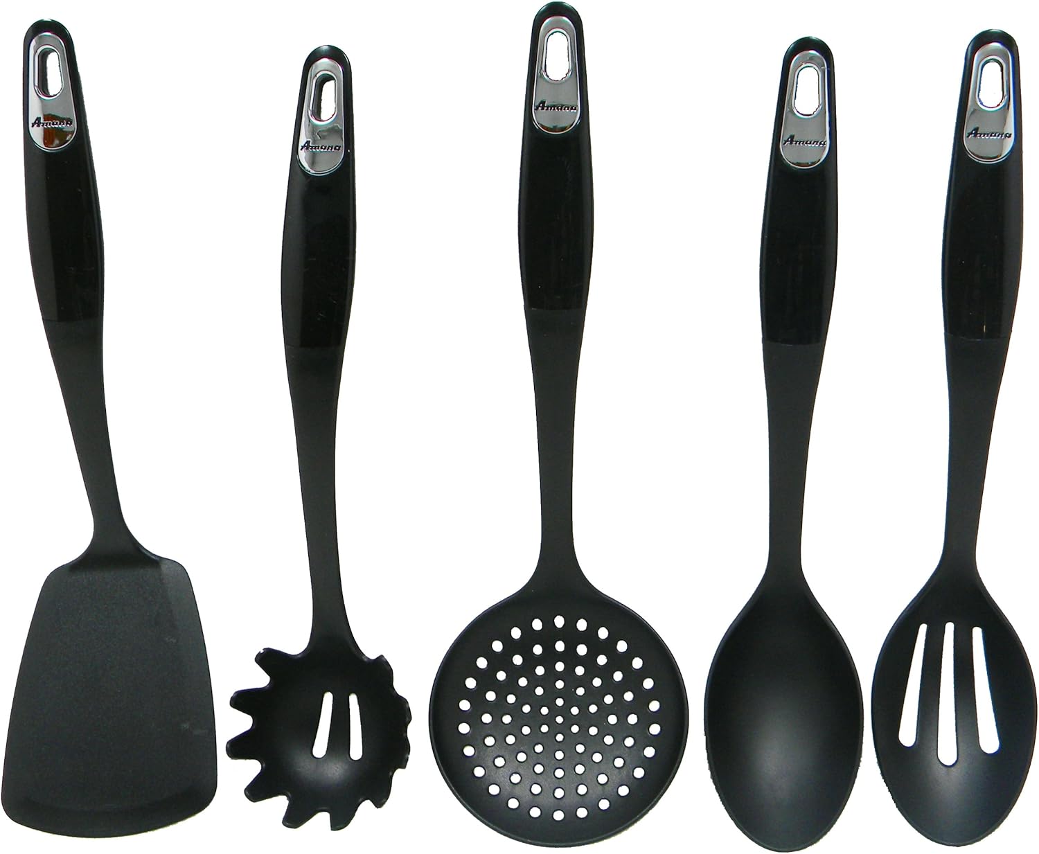 Amazon.com: Amana ATK002BK 5-Piece Nylon Utensil Set, Black : Home ...