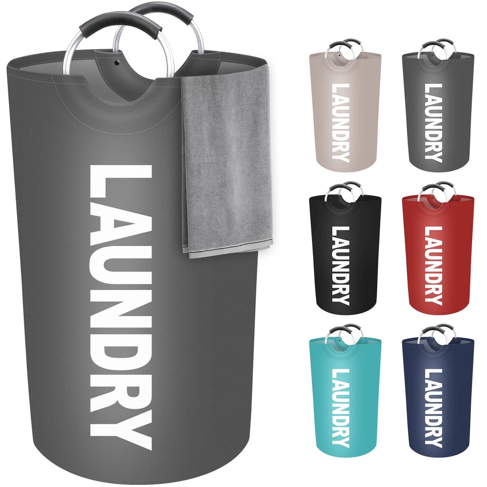 Snapklik.com : StorageRight 90L Large Laundry Basket, Laundry Hamper ...