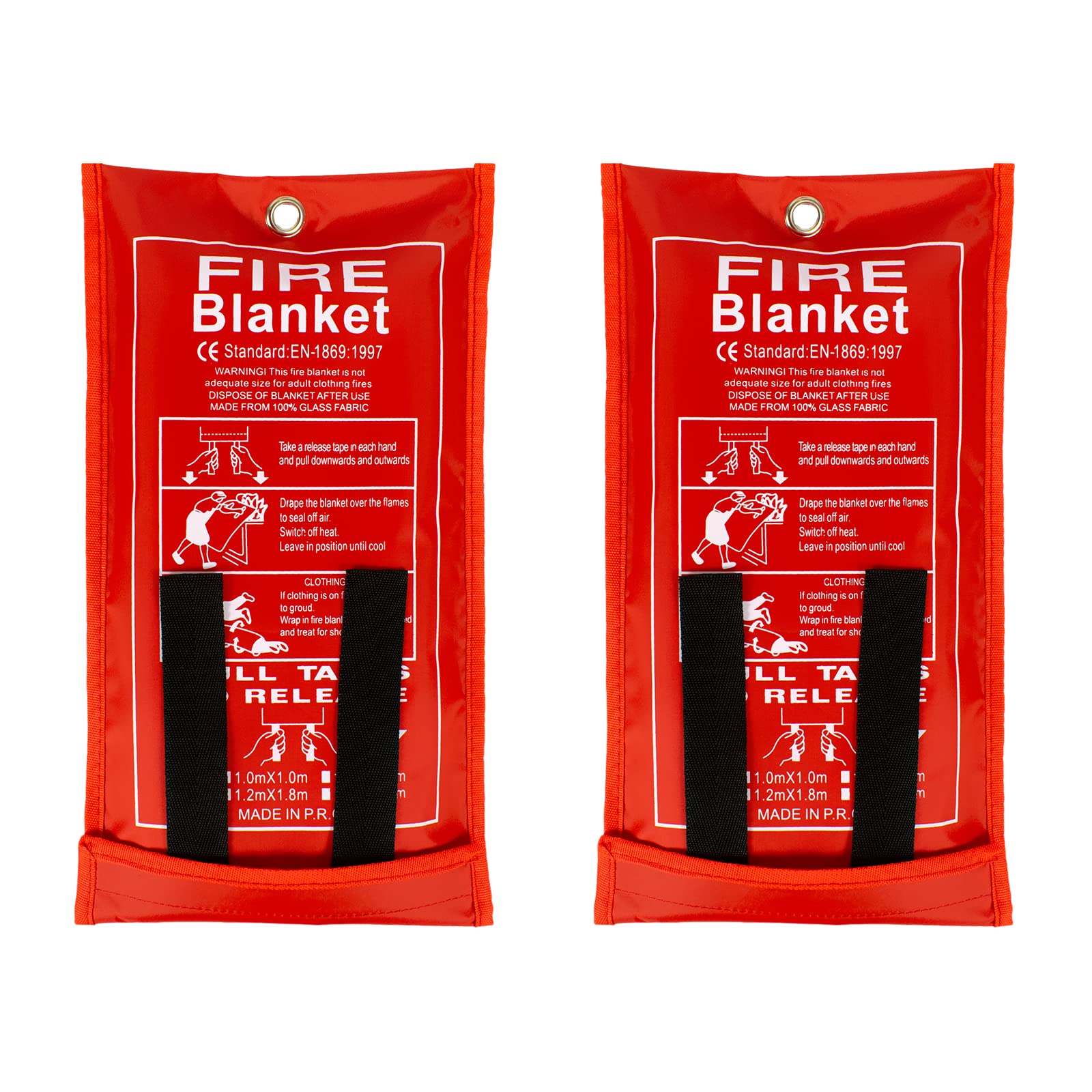 Amazon.com: FLASLD Fire Blanket for Home and Kitchen, Fiberglass Fire ...