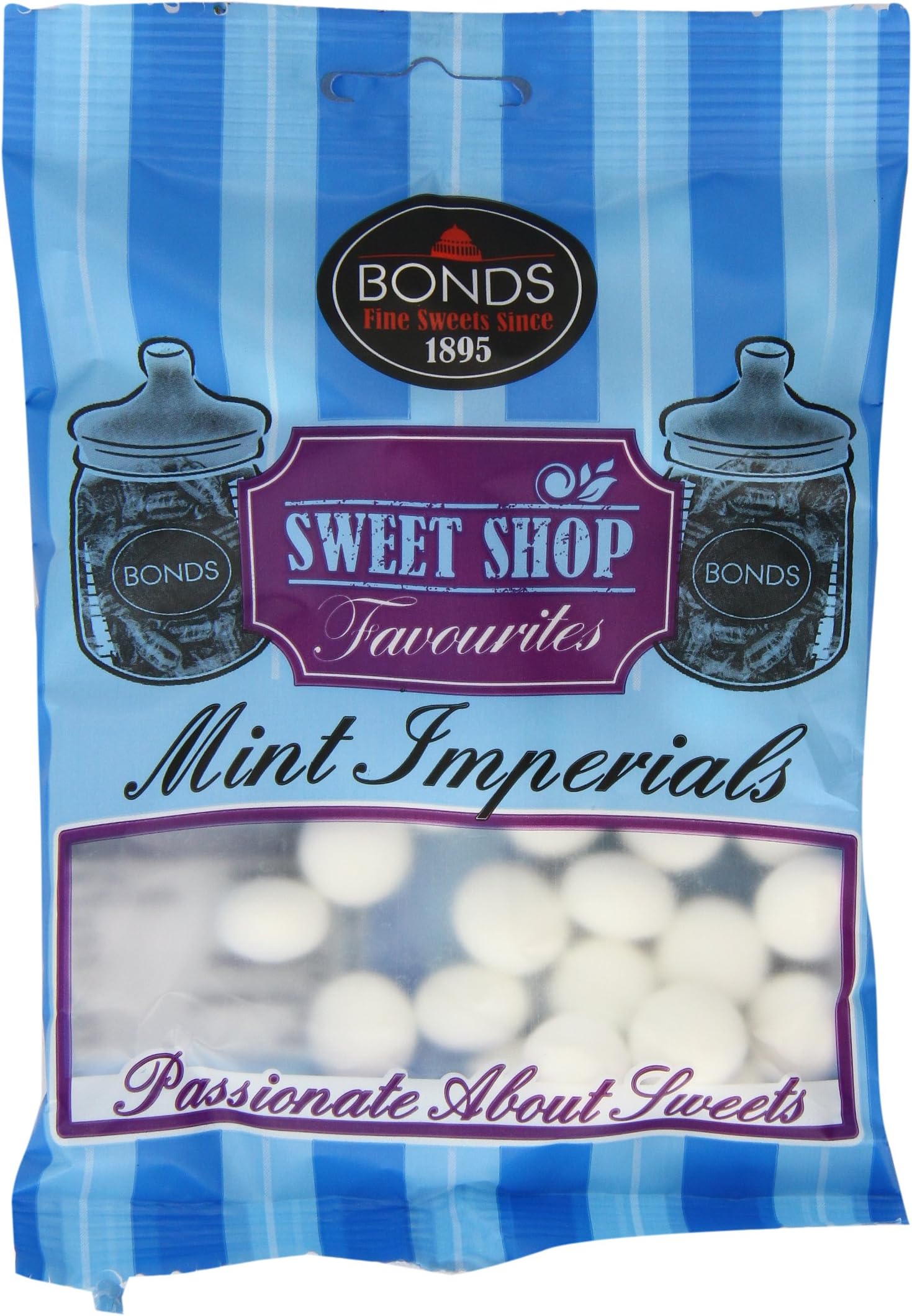 Amazon.com : Original Bonds London Mint Imperials Bag Peppermint ...