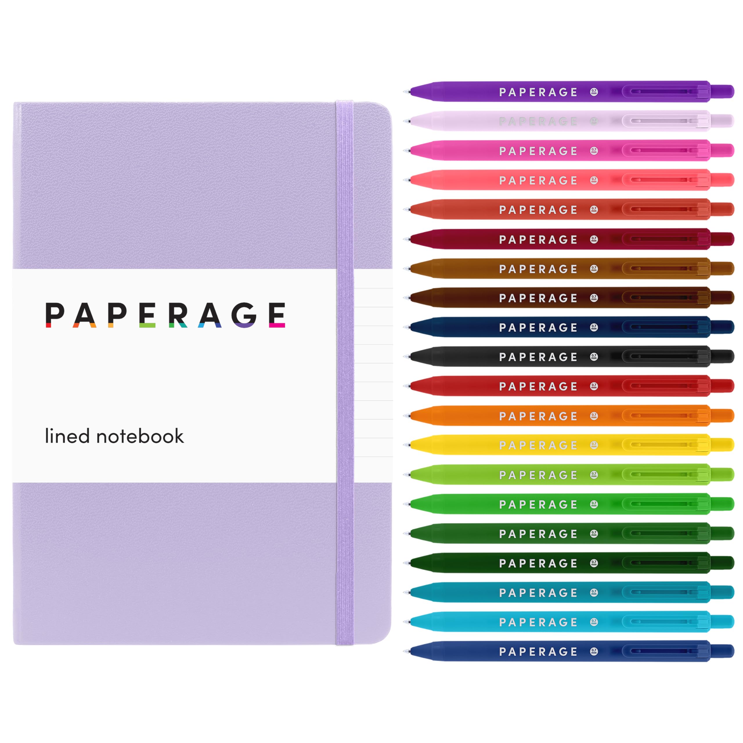 Amazon.com : PAPERAGE Lined Journal Notebook, (Lavender), 160 Pages ...