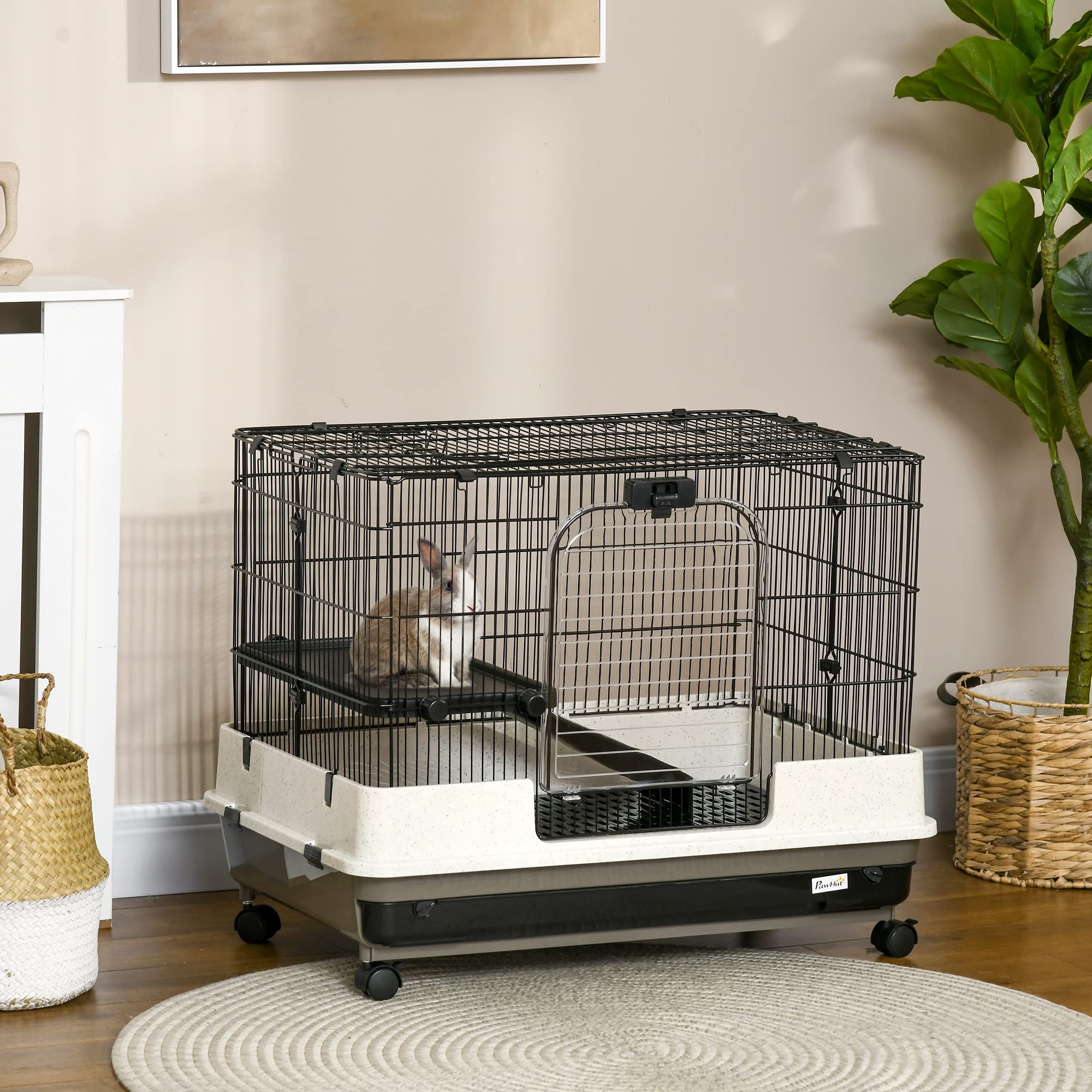 Snapklik.com : PawHut 26" Small Animal Cage