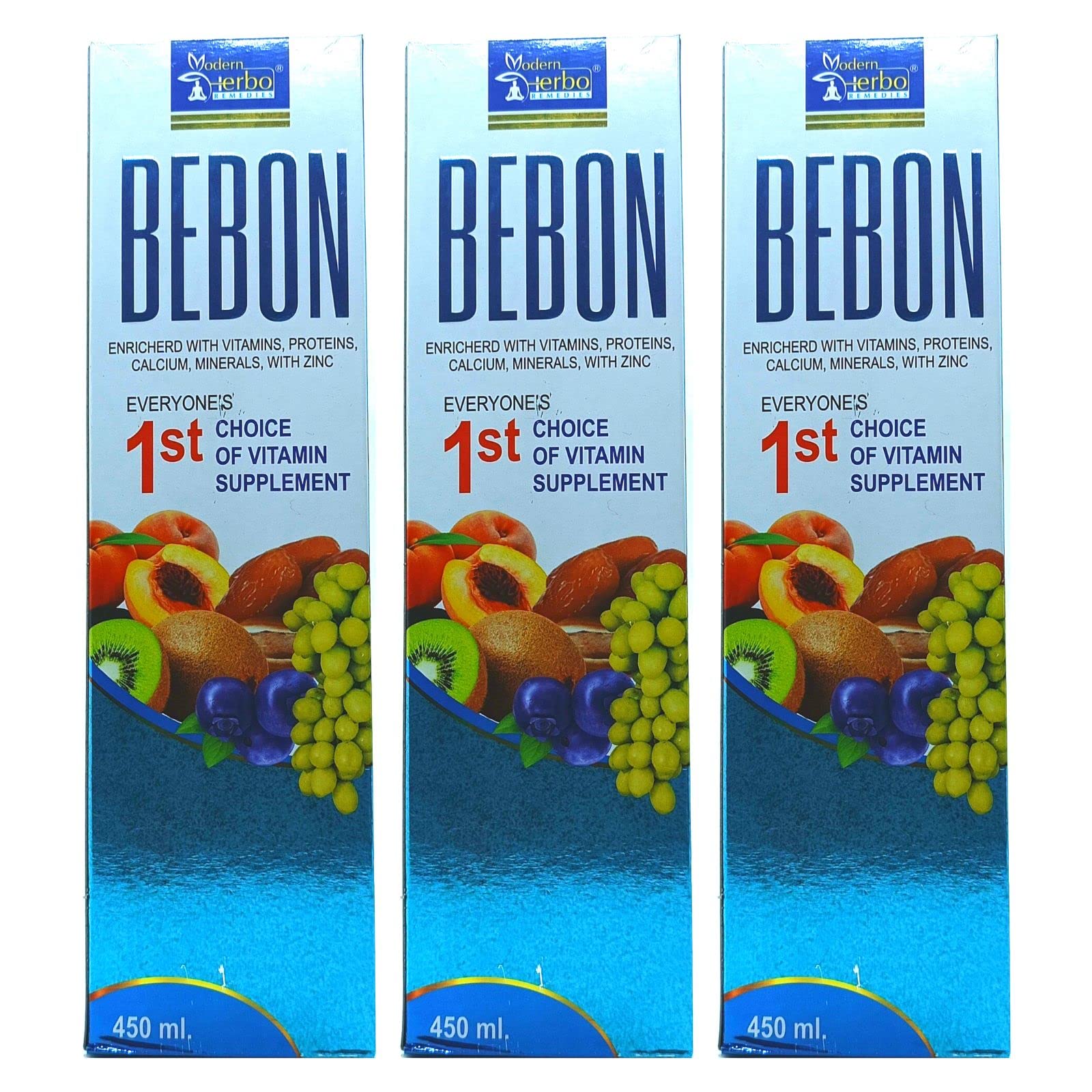 Buy Buy Ayurvedic BEBON Syrup for Immunity Booster.(PACK OF 3) Online at Low Prices in India ...