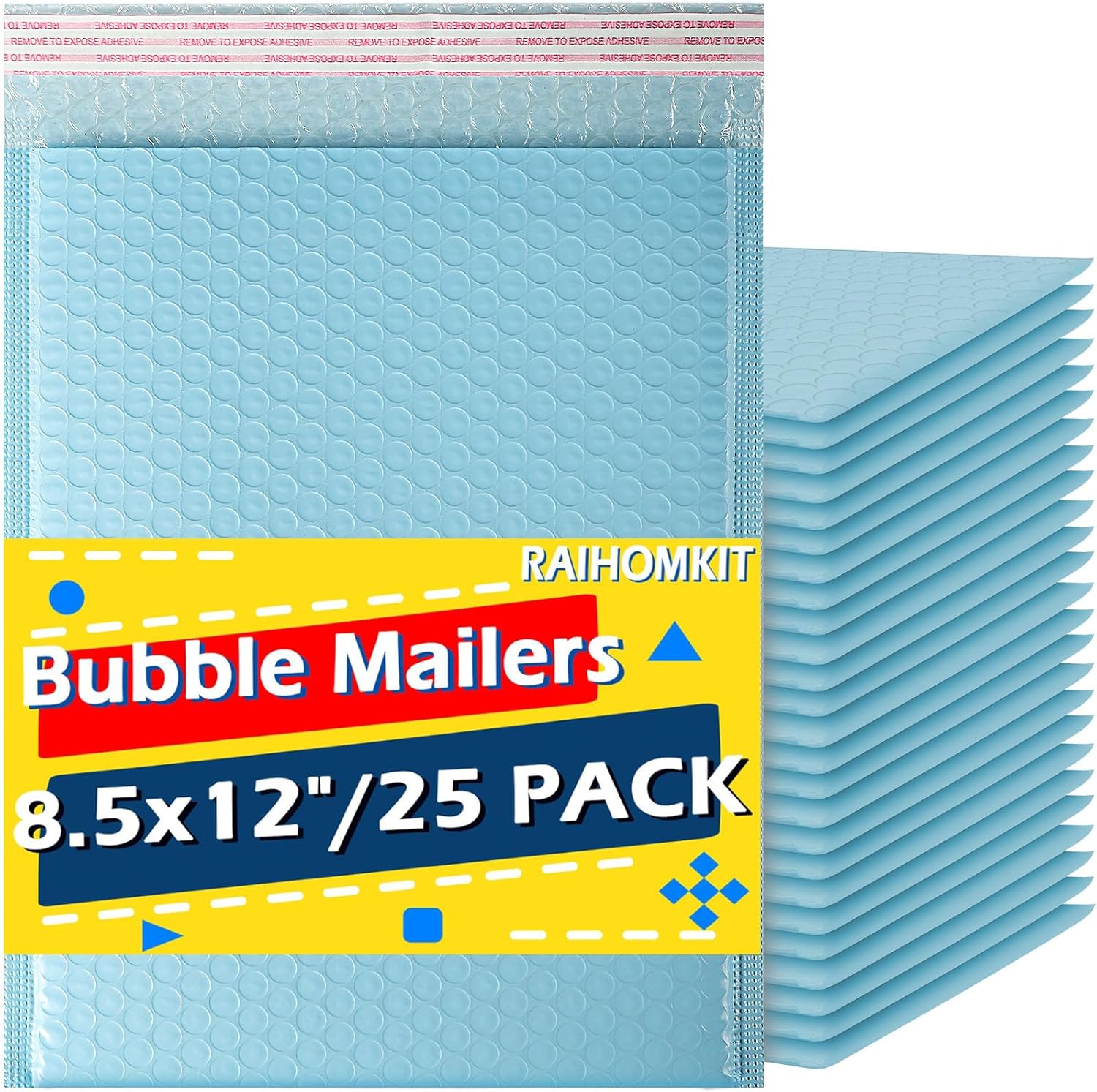 Amazon.com : RAIHOMKIT Bubble Mailer,25 Pack Poly Padded Envelopes,8 ...