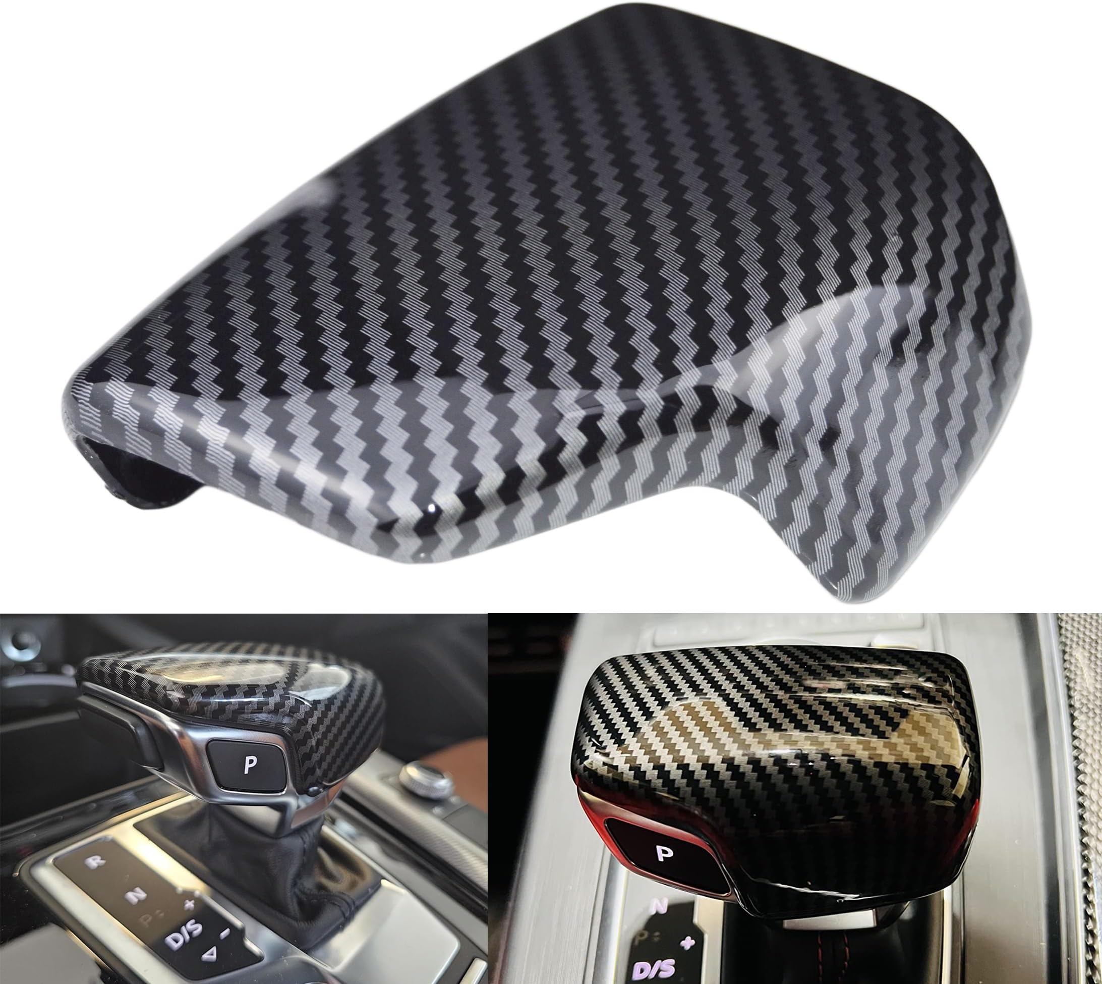 Amazon.com: Carbon Pattern Gear Shifter Knob Cover Sporty Trim for BMW ...