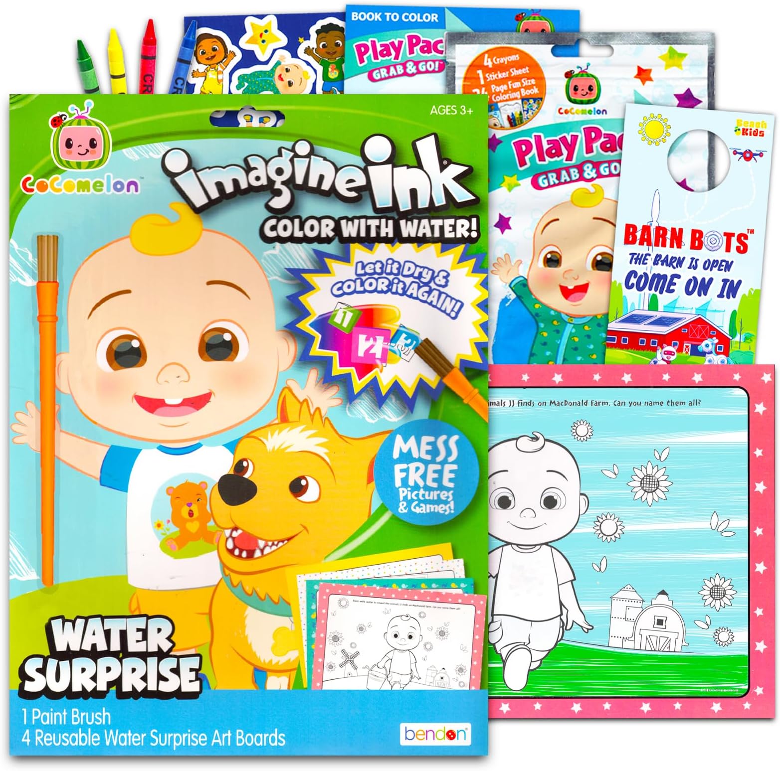 Amazon.com: Elmo Sesame Street Paint With Water Super Set for Girls ...