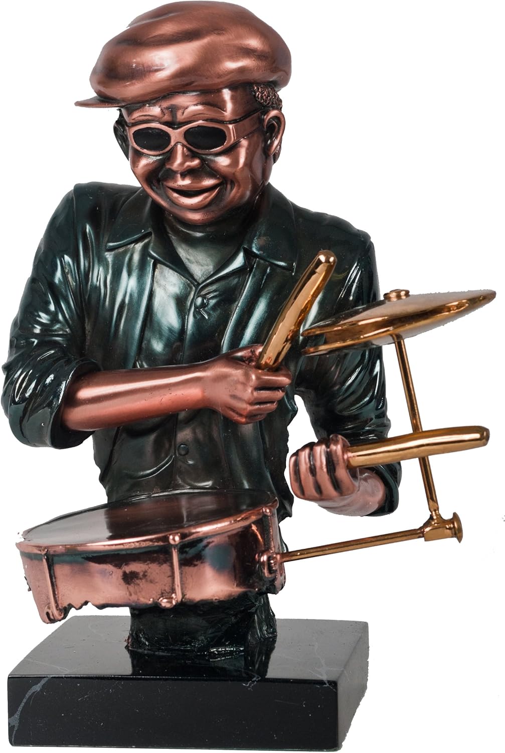Amazon.com: Copper Jazz Drummer Figurine: Collectible Figurines: Home ...