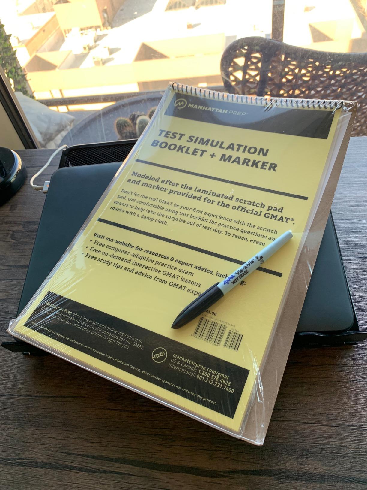 Manhattan GMAT Test Simulation Booklet w/ Marker: Manhattan GMAT ...