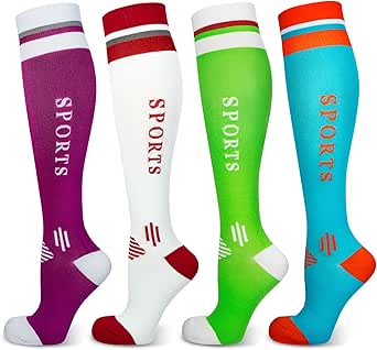 Amazon.com: Wnicdvi Compression Socks 15-20 mmHg for Women & Men ...