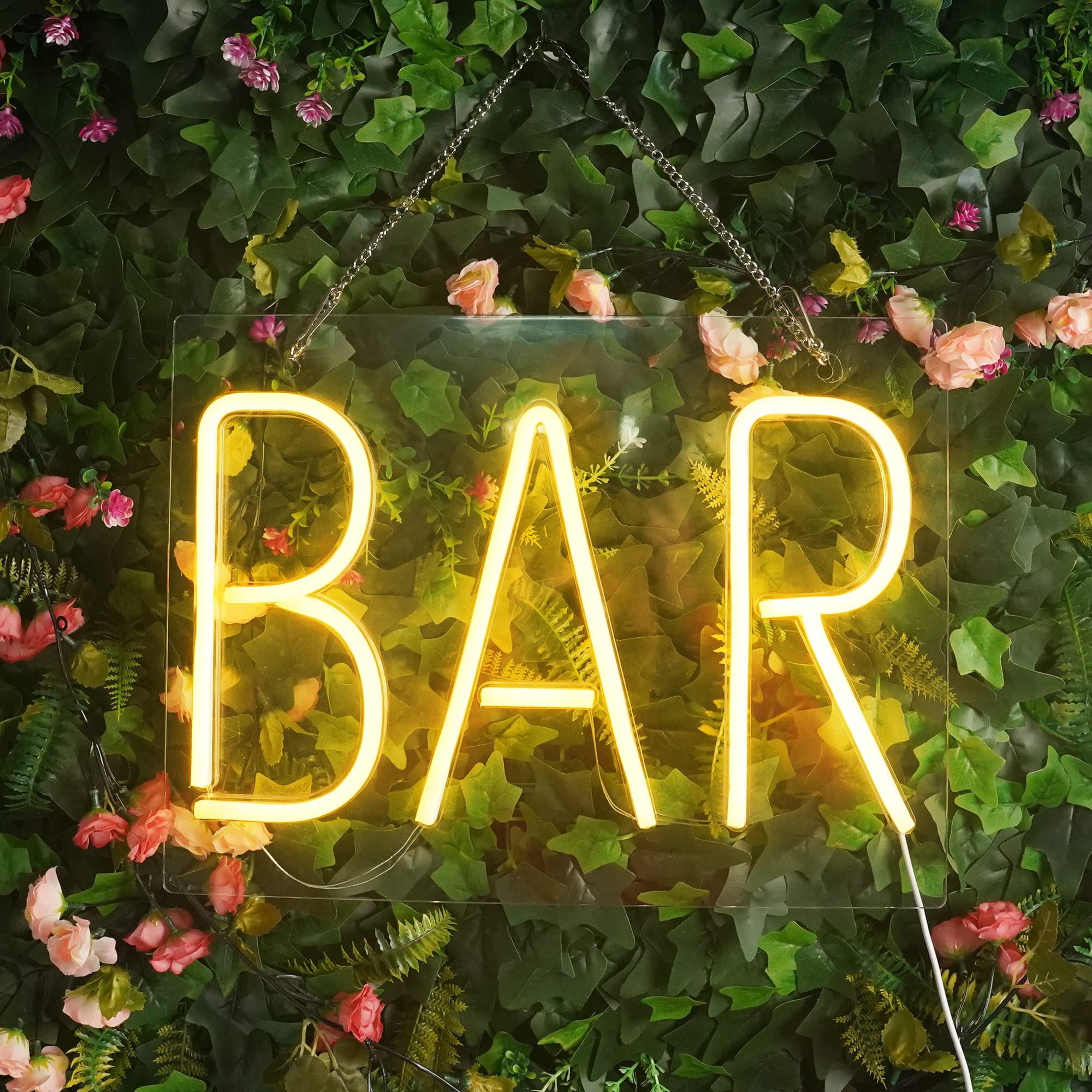 Amazon.com : Neon Bar Signs Bar Neon Light USB Powered Bar Neon Signs ...