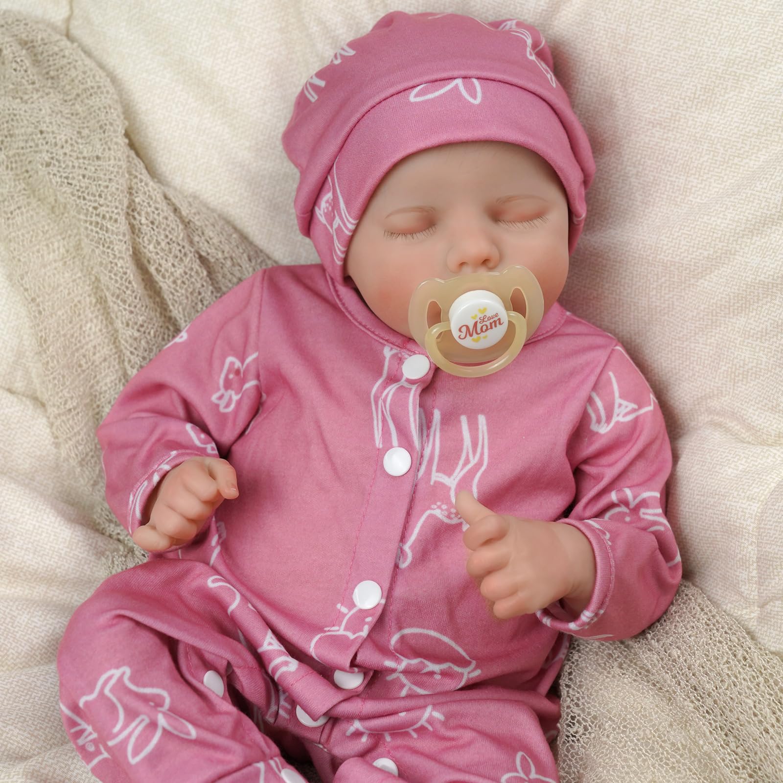 Snapklik.com : JIZHI Lifelike Reborn Baby Dolls Girl, 17 Inch Realistic ...