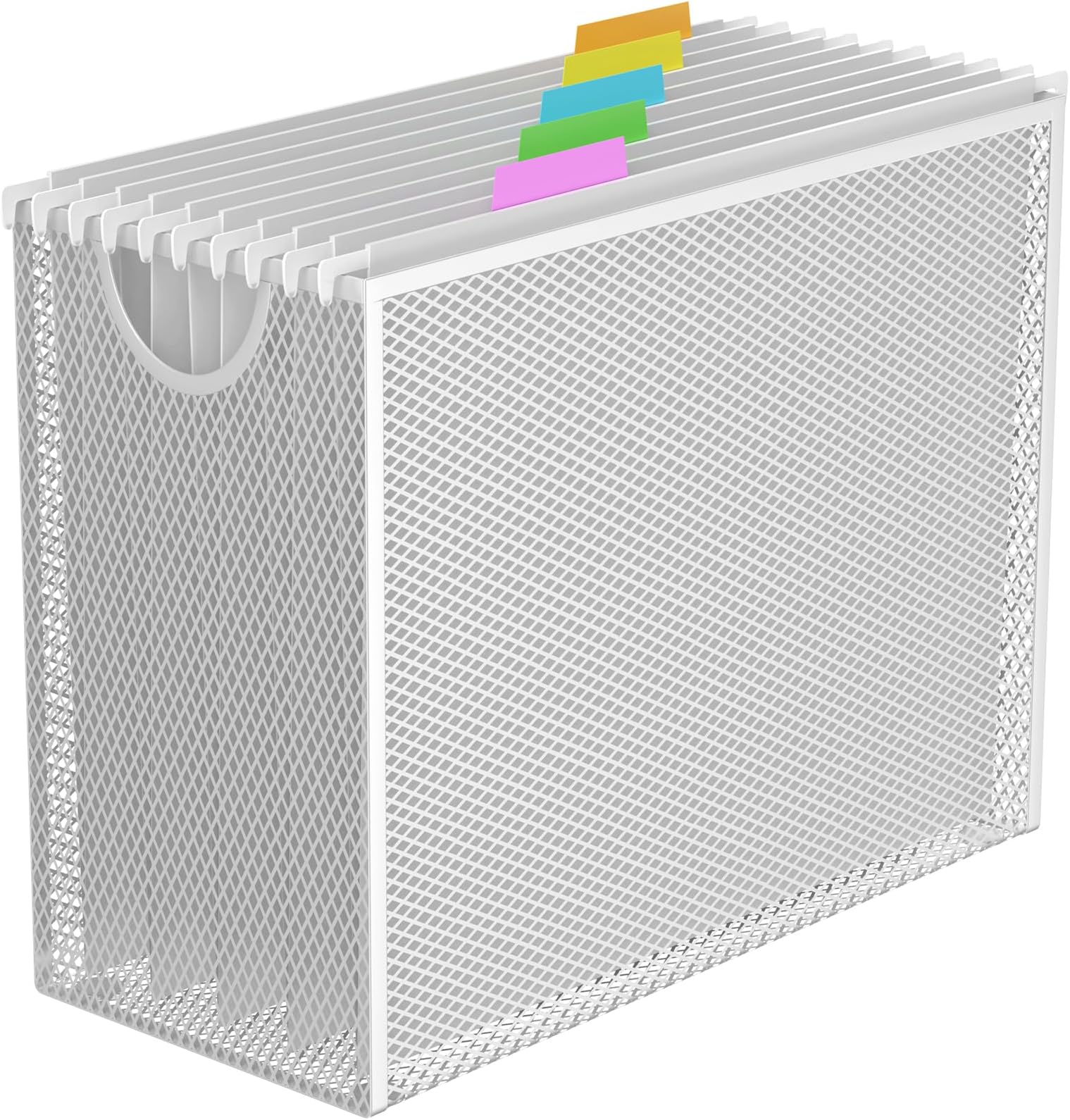 Amazon.com : GoldOrcle White Hanging File Organizer Box, Hanging File ...